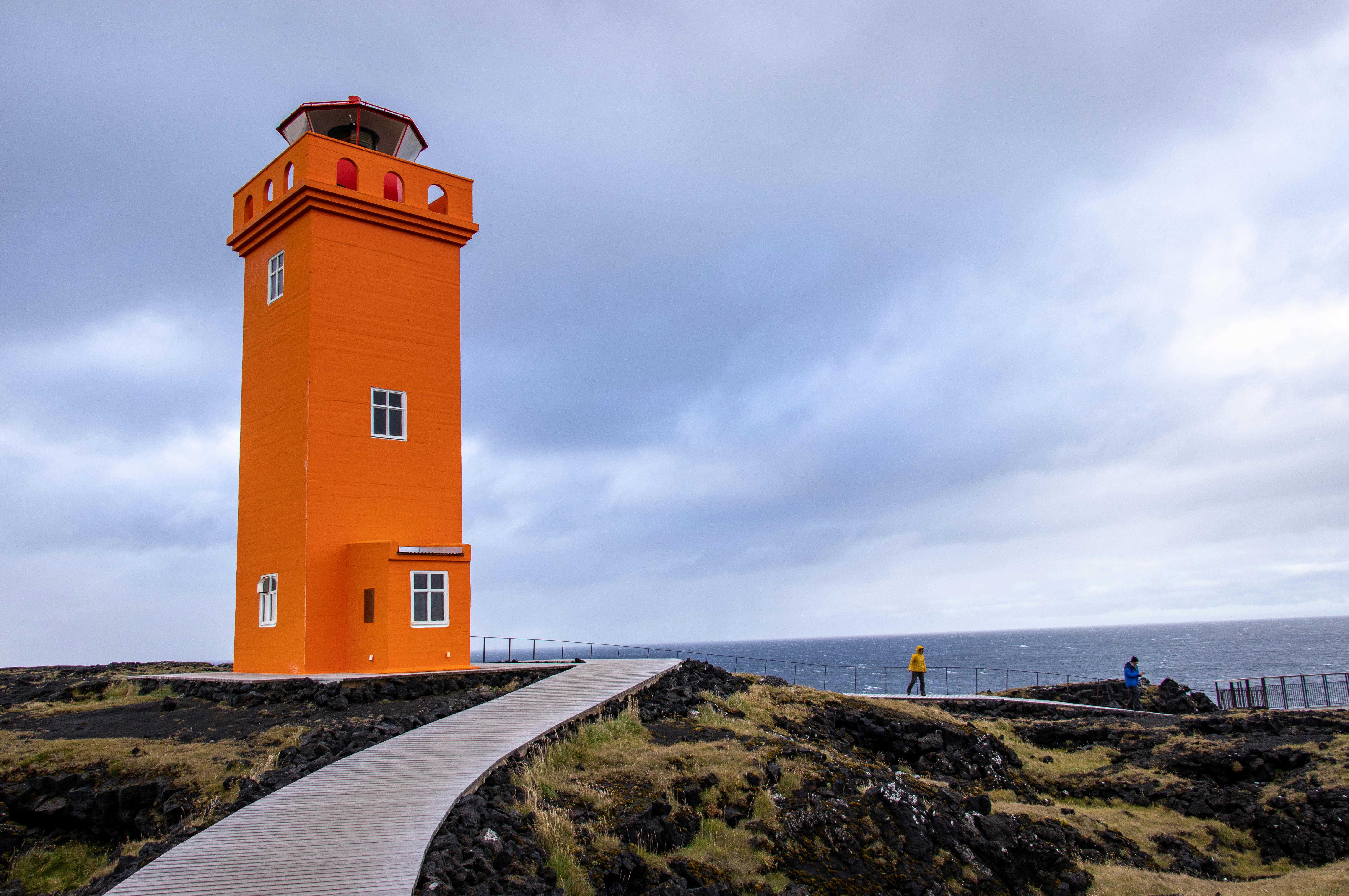Orange Lighthouse · Free Stock Photo