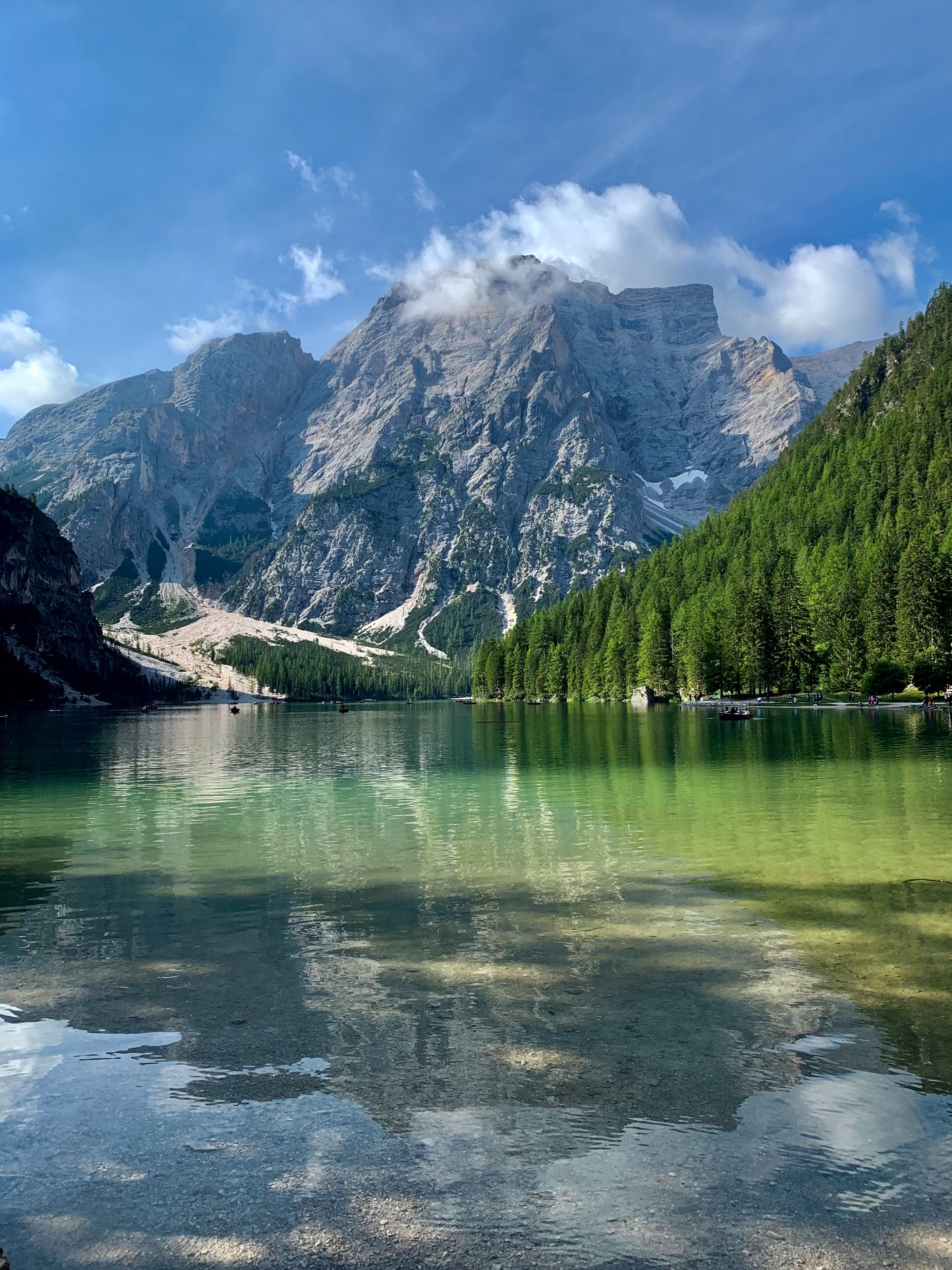 Lake Prags in the Prags Dolomites in South Tyrol, Italy · Free Stock Photo