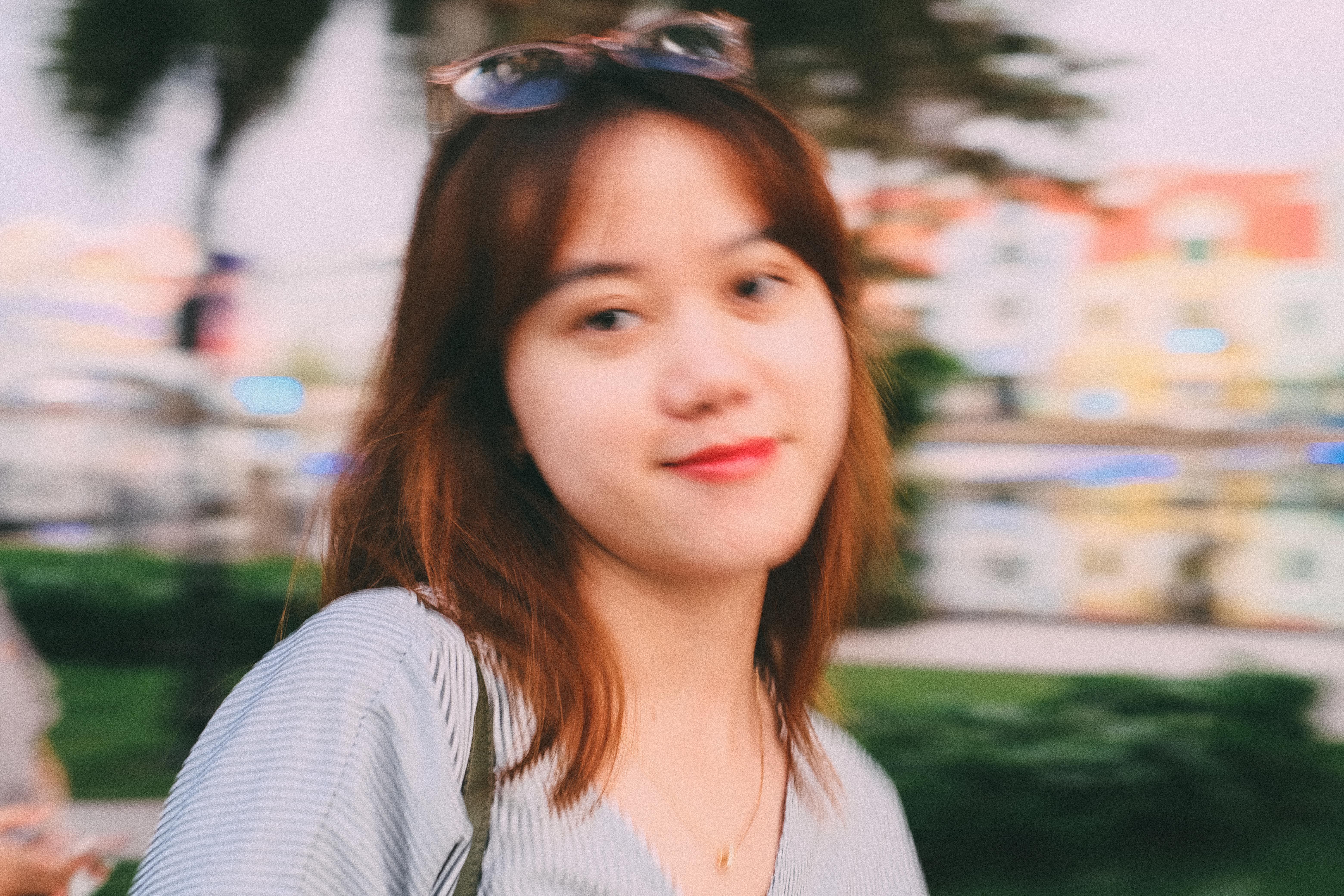 Blurry Picture of a Young Woman in City · Free Stock Photo