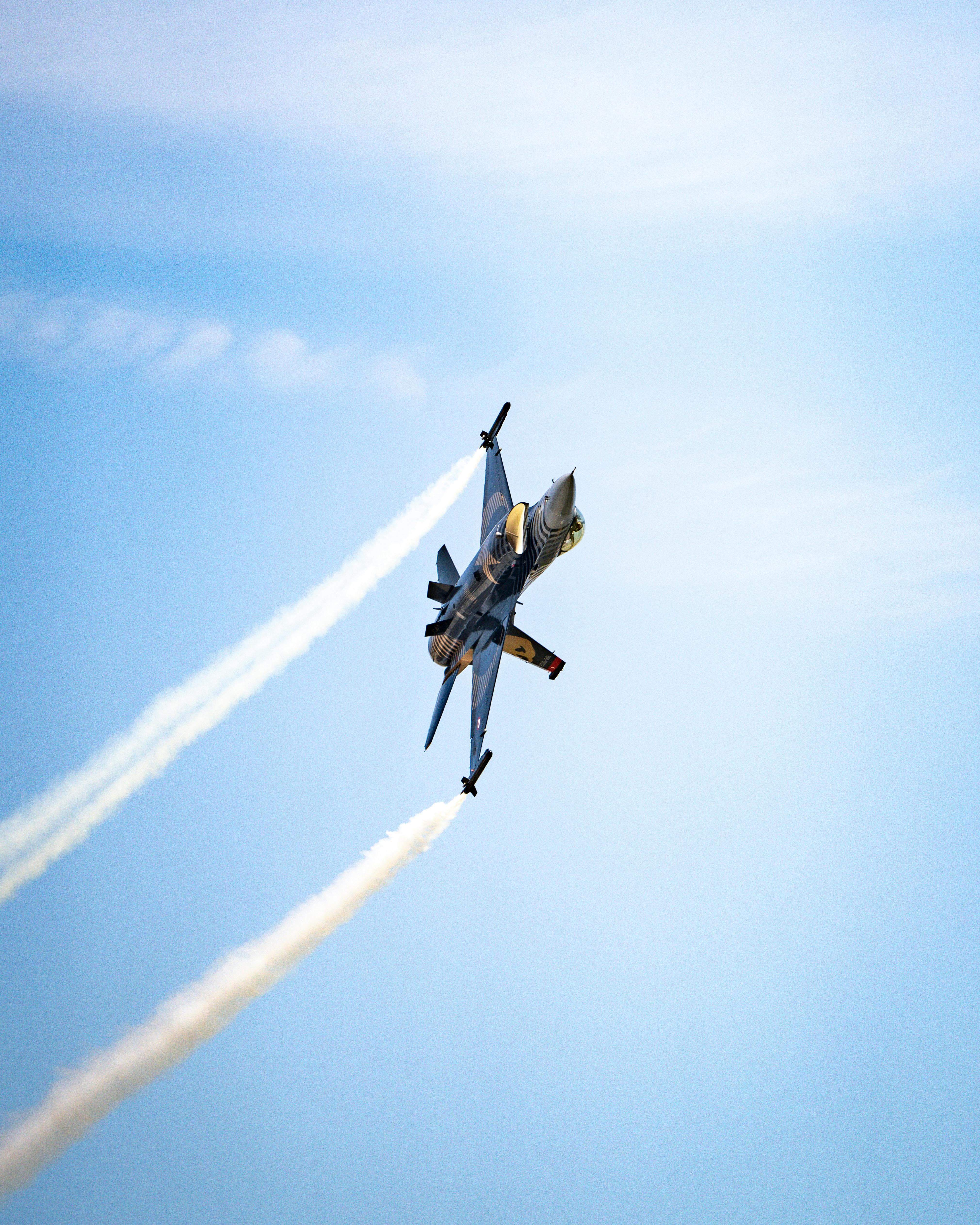 Grey Fighter Jet Flying · Free Stock Photo