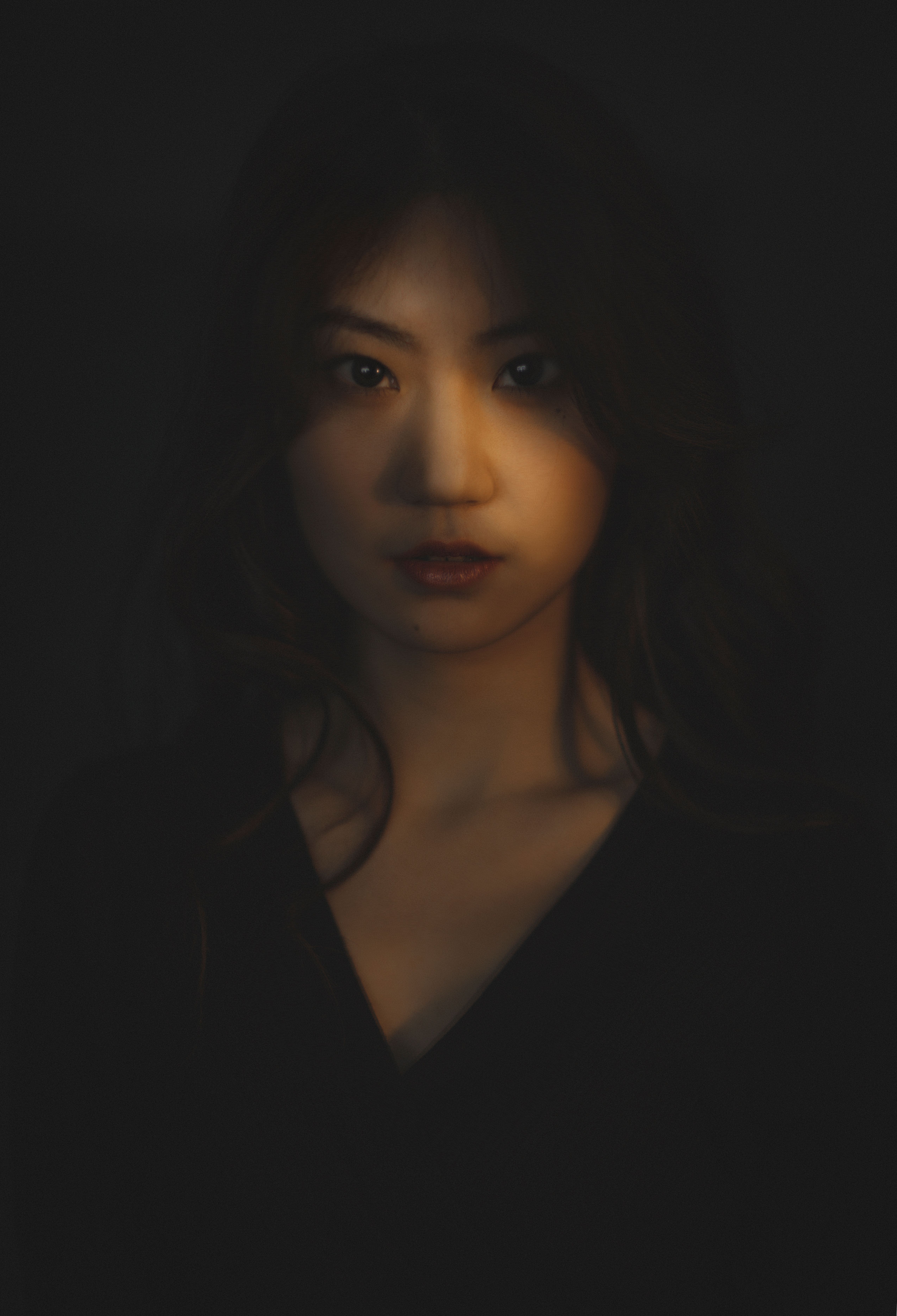 Red Light over Woman Face · Free Stock Photo