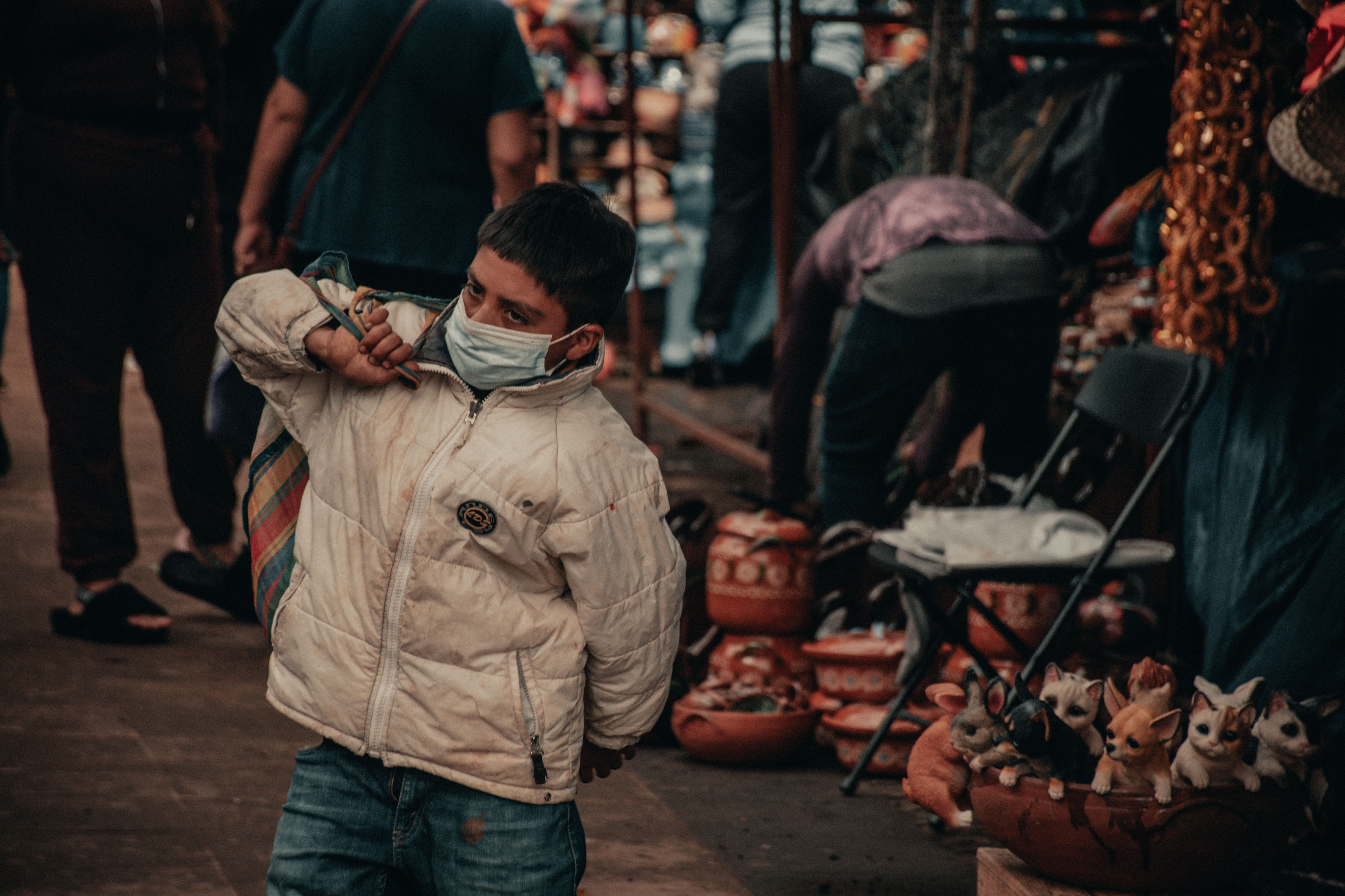 Photo of a Boy at the Market · Free Stock Photo