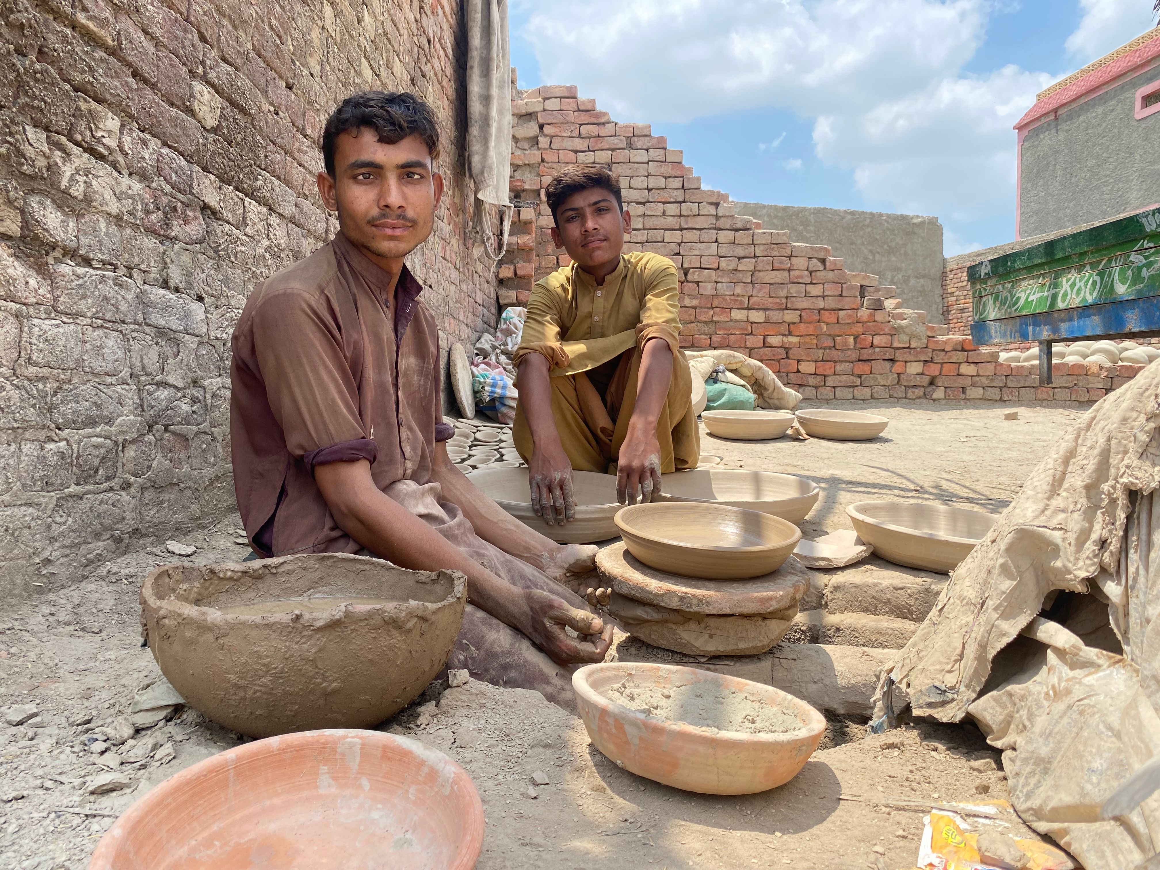 Teenagers Potters Working in Village · Free Stock Photo