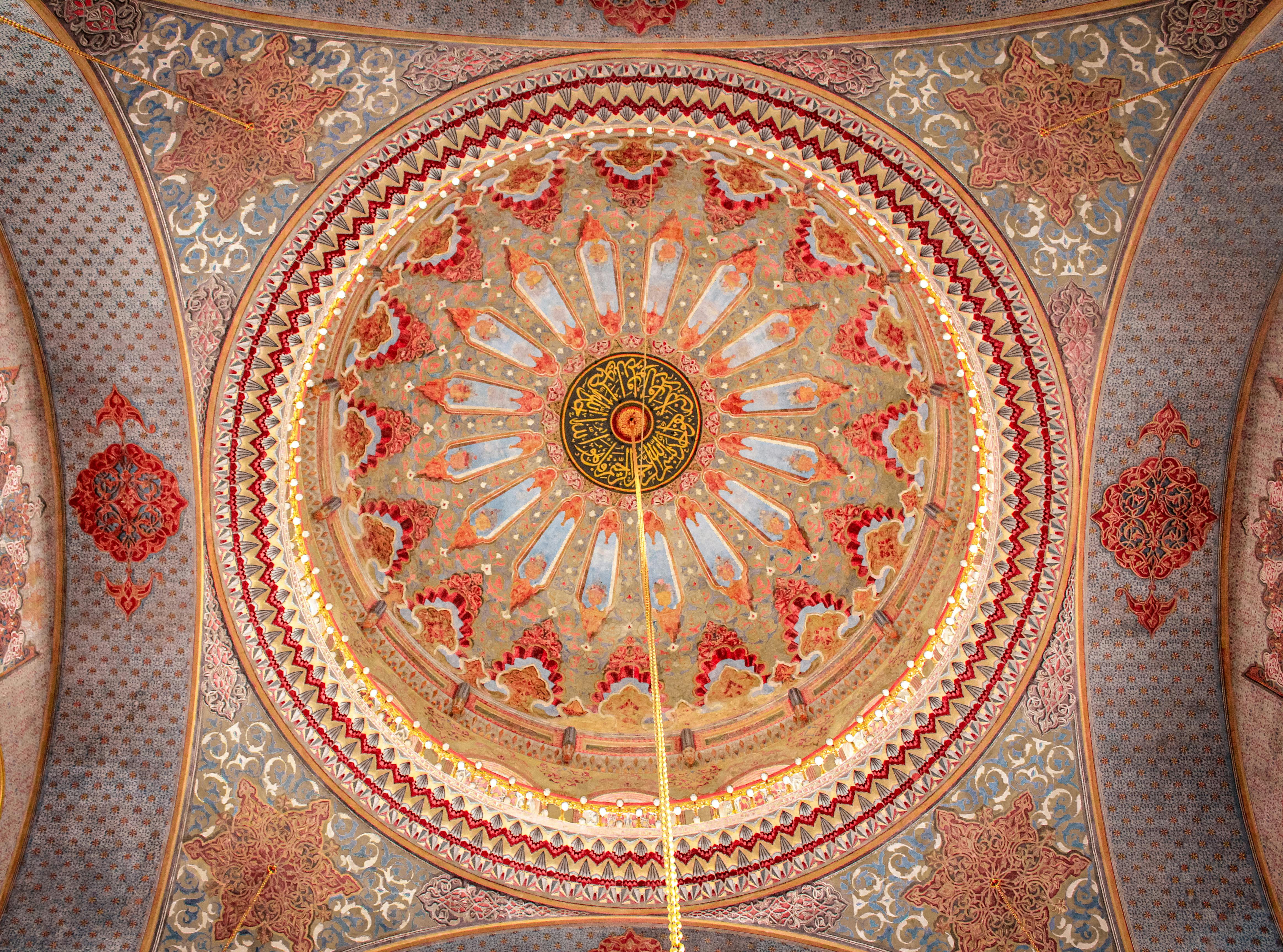 Ornamented Ceiling in Mosque · Free Stock Photo