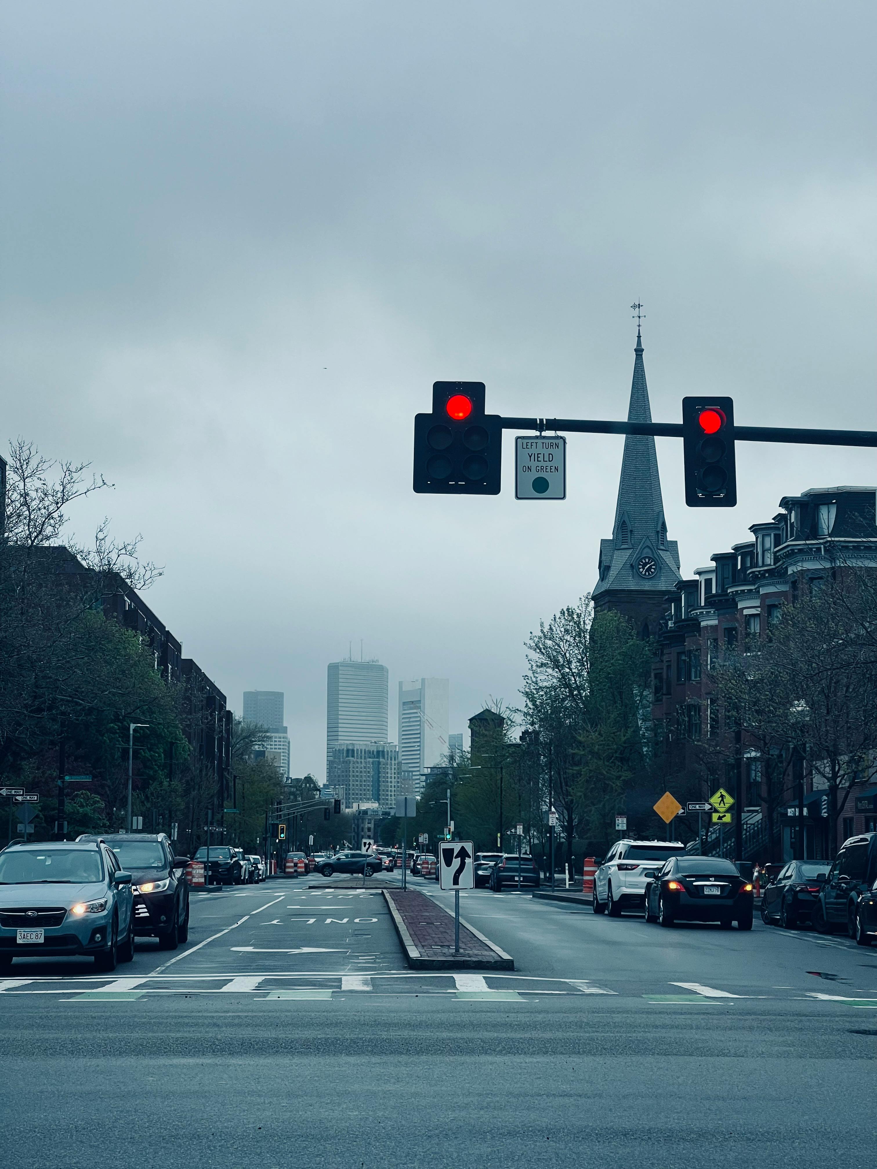 Overcast over Street in Town · Free Stock Photo