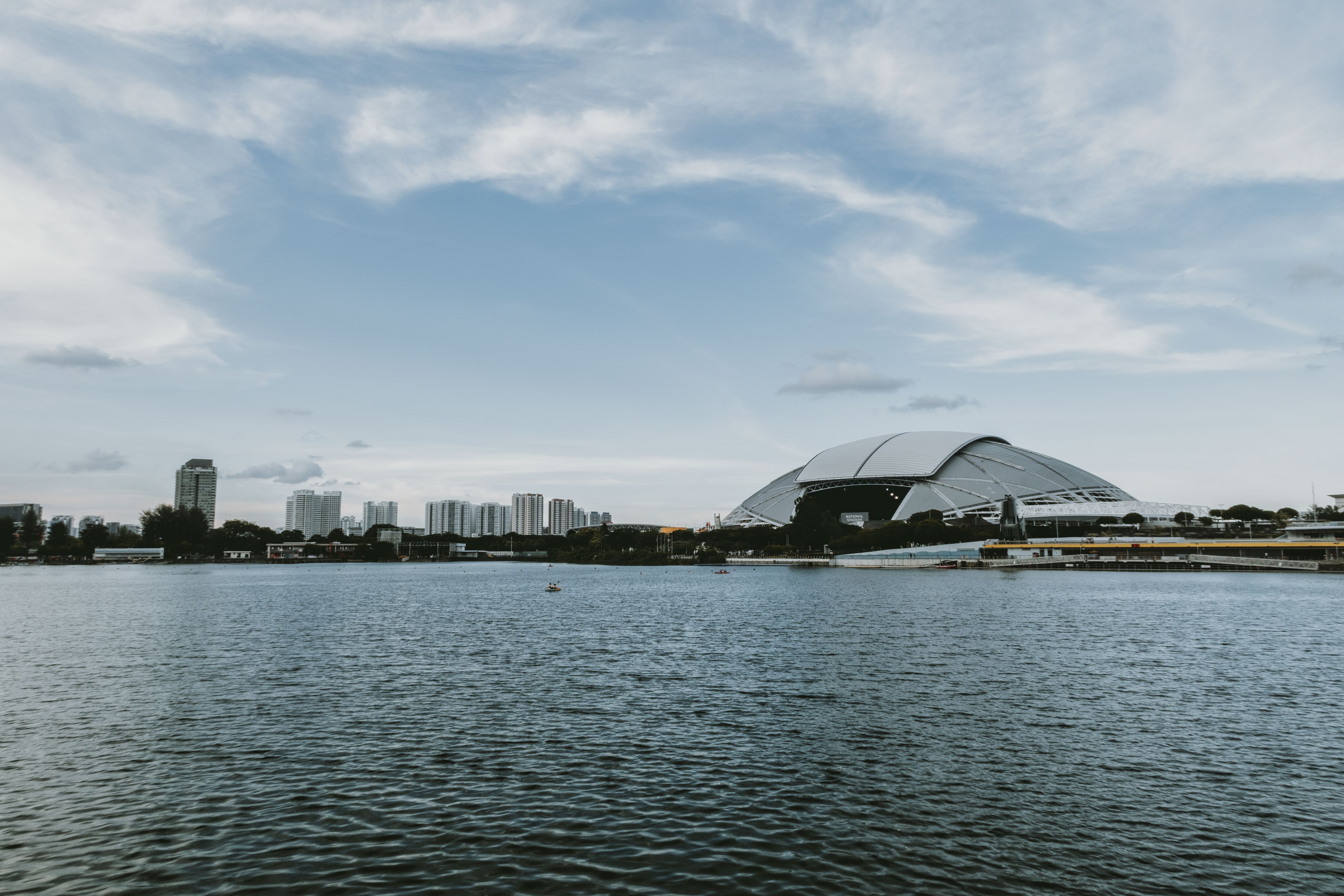 Singapore Sports Hub near River · Free Stock Photo