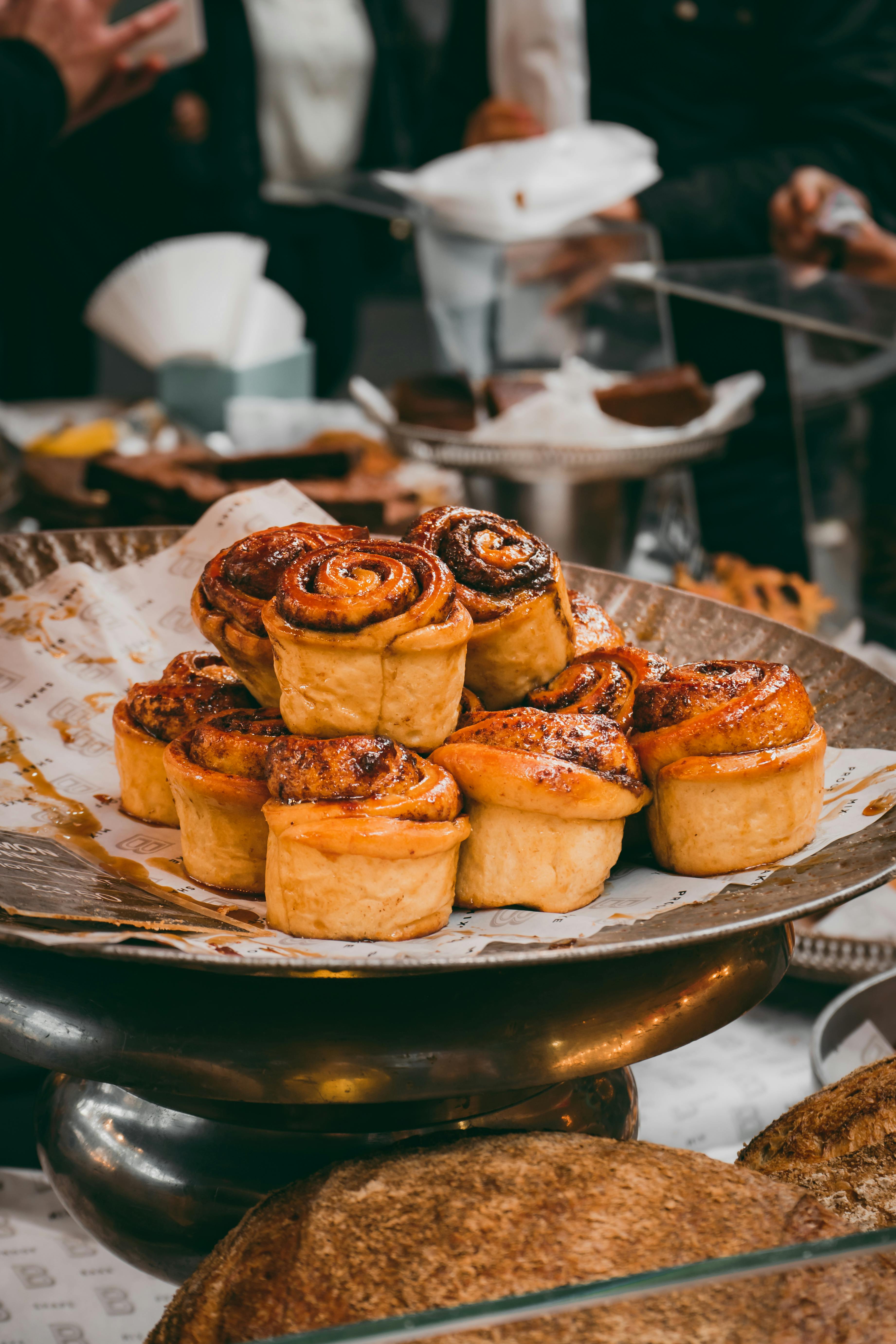 Buffet with Cinnamon Rolls · Free Stock Photo