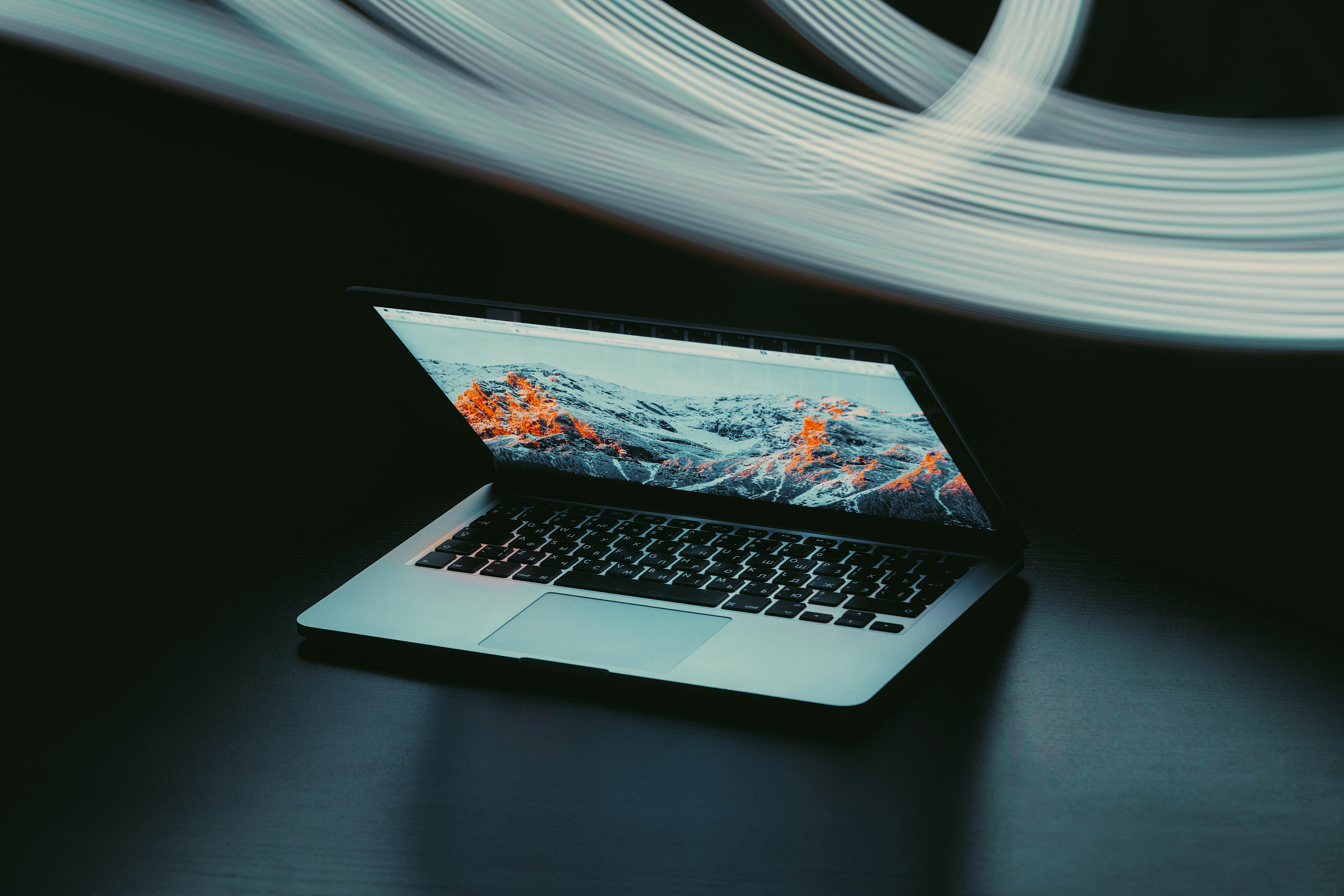 MacBook Air on Table · Free Stock Photo