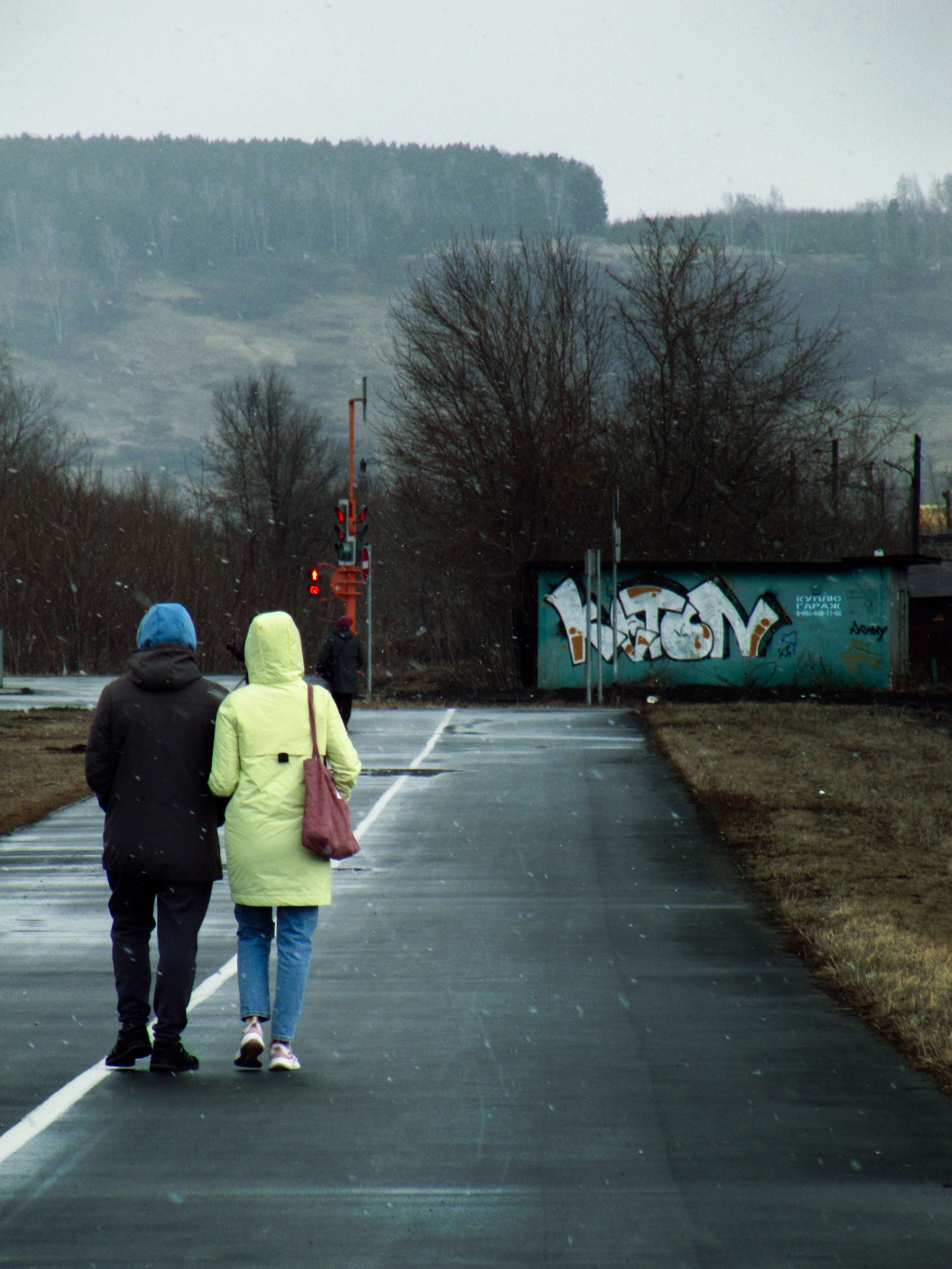 Man And Woman Walking Seperate Paths Photos, Download The BEST Free Man ...
