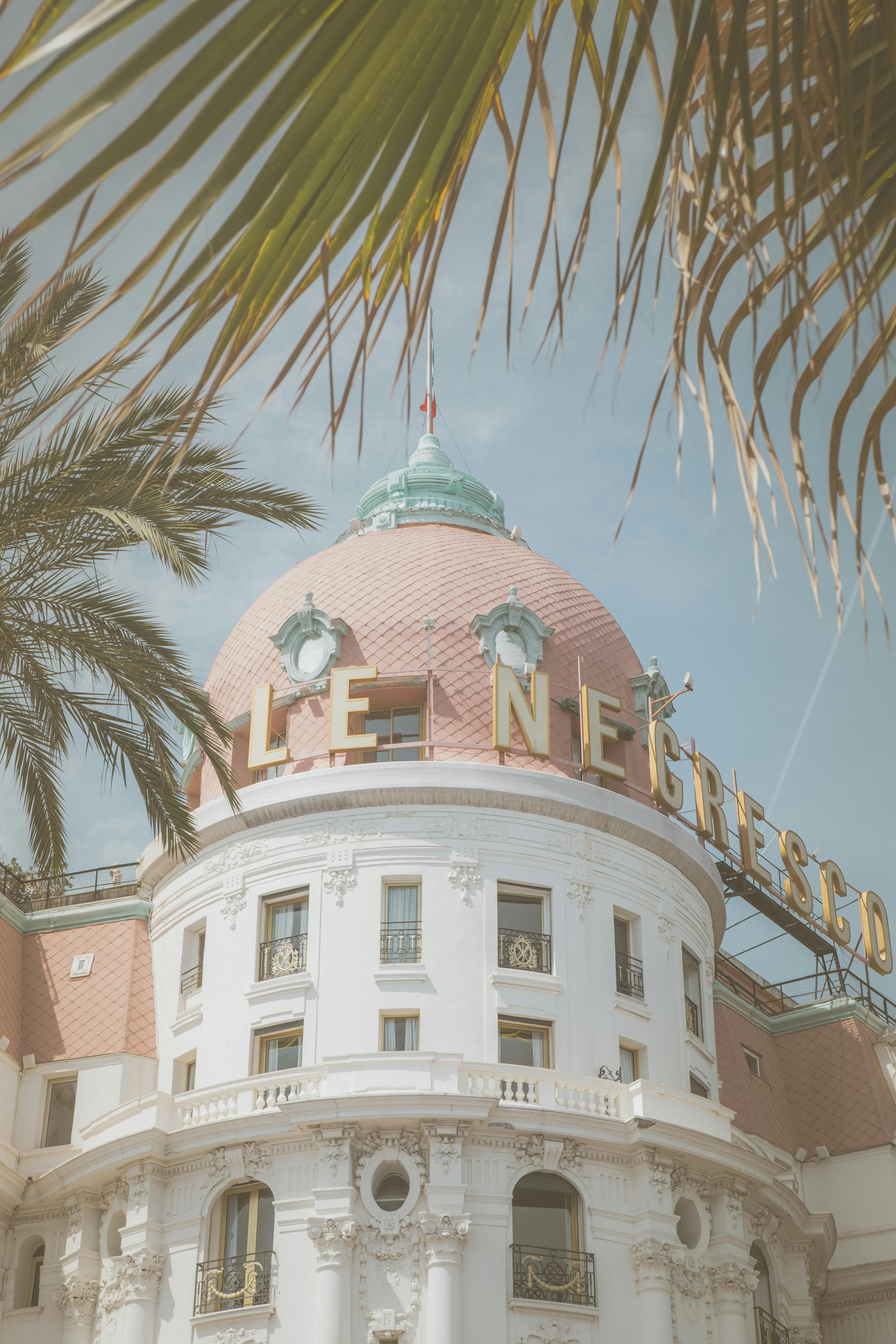 Illuminated Facade of the Le Negresco Hotel in Nice, France · Free ...