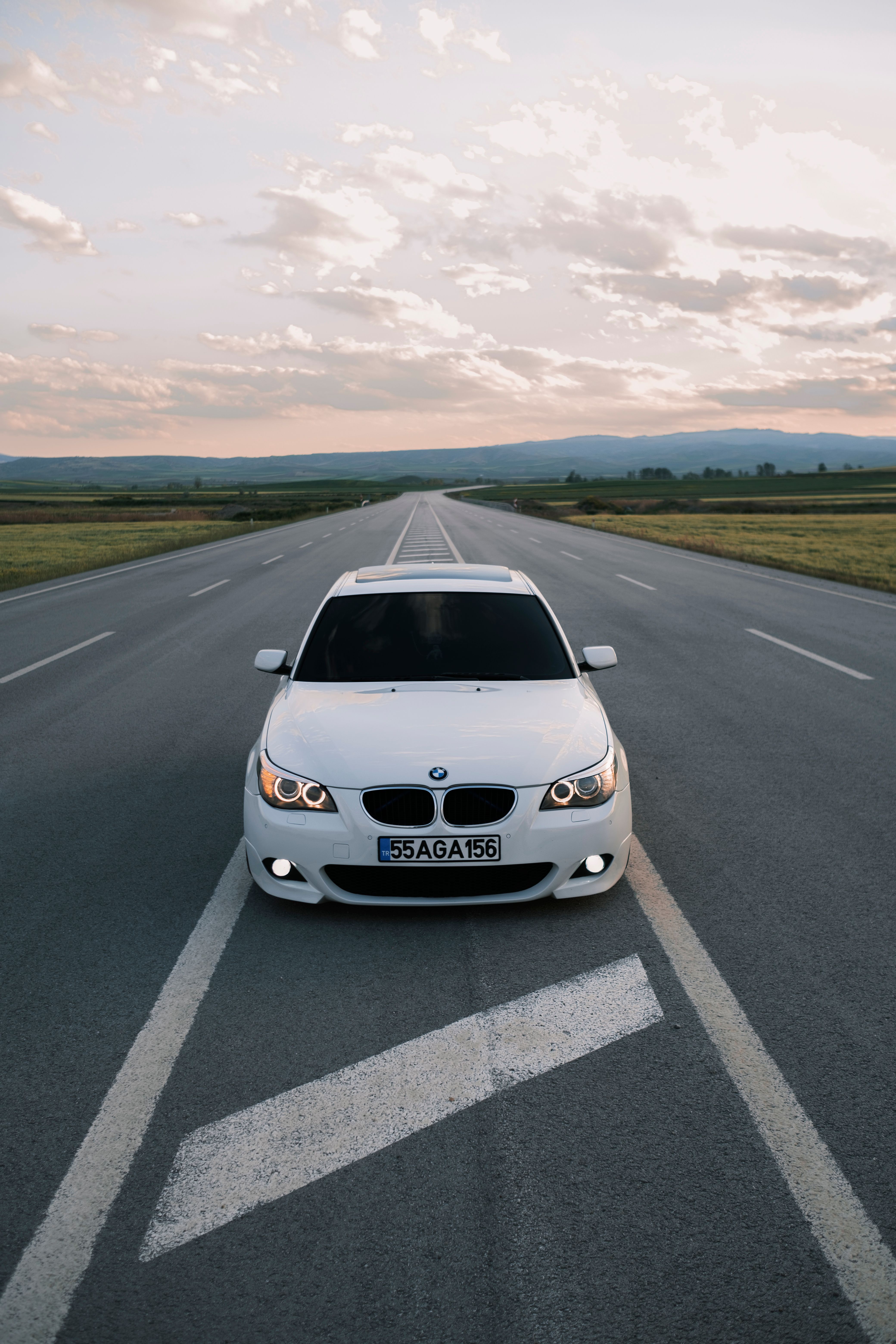 White BMW on Highway · Free Stock Photo