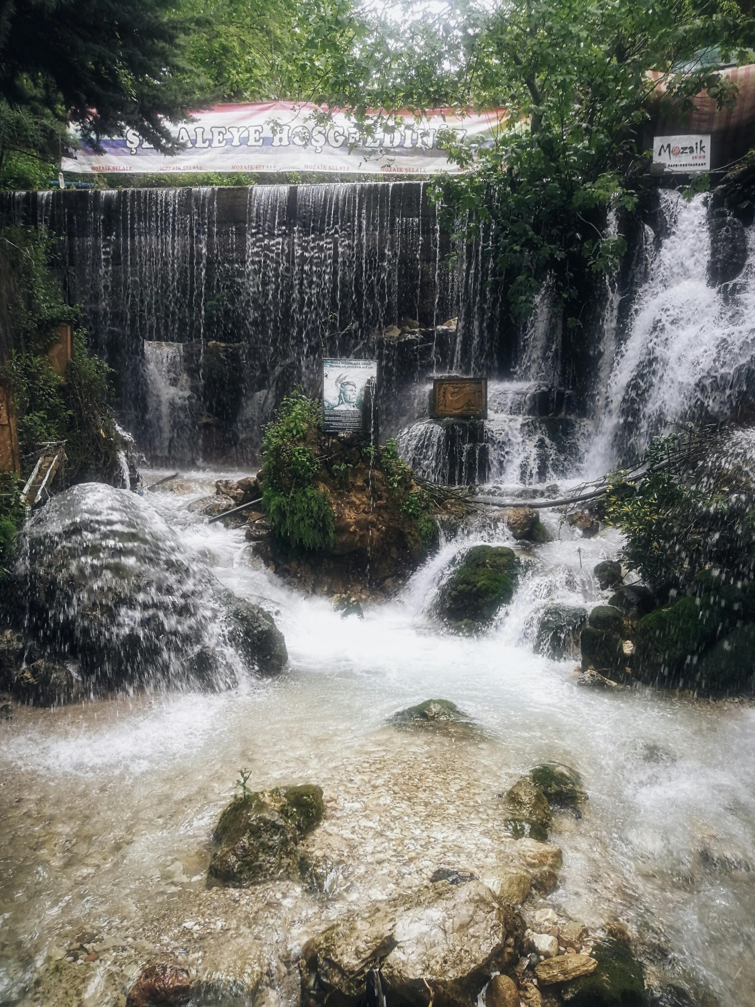 Photo of a Park with Waterfalls · Free Stock Photo