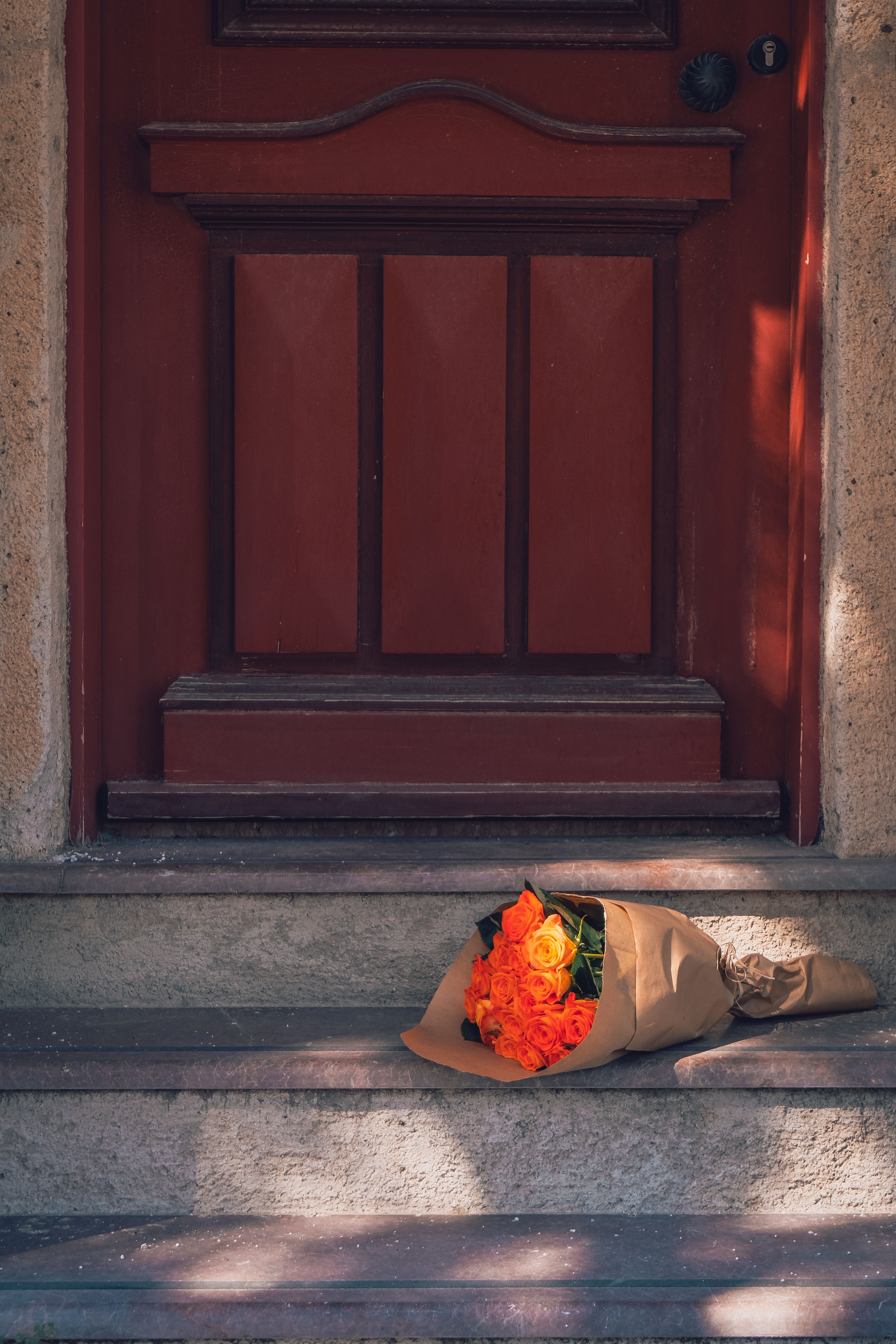 Flowers on Stairs · Free Stock Photo