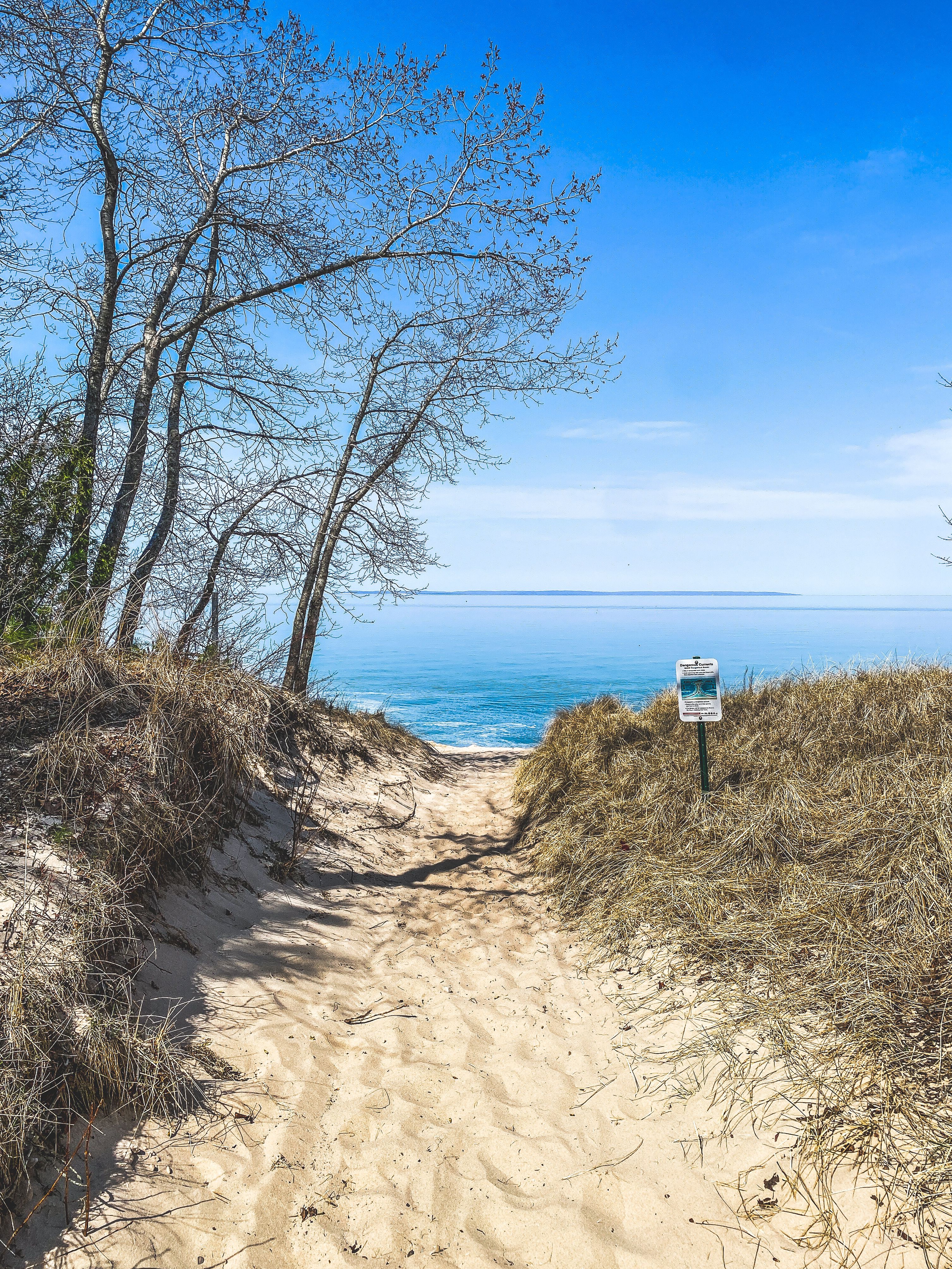 Sand Footpath on Sea Shore · Free Stock Photo
