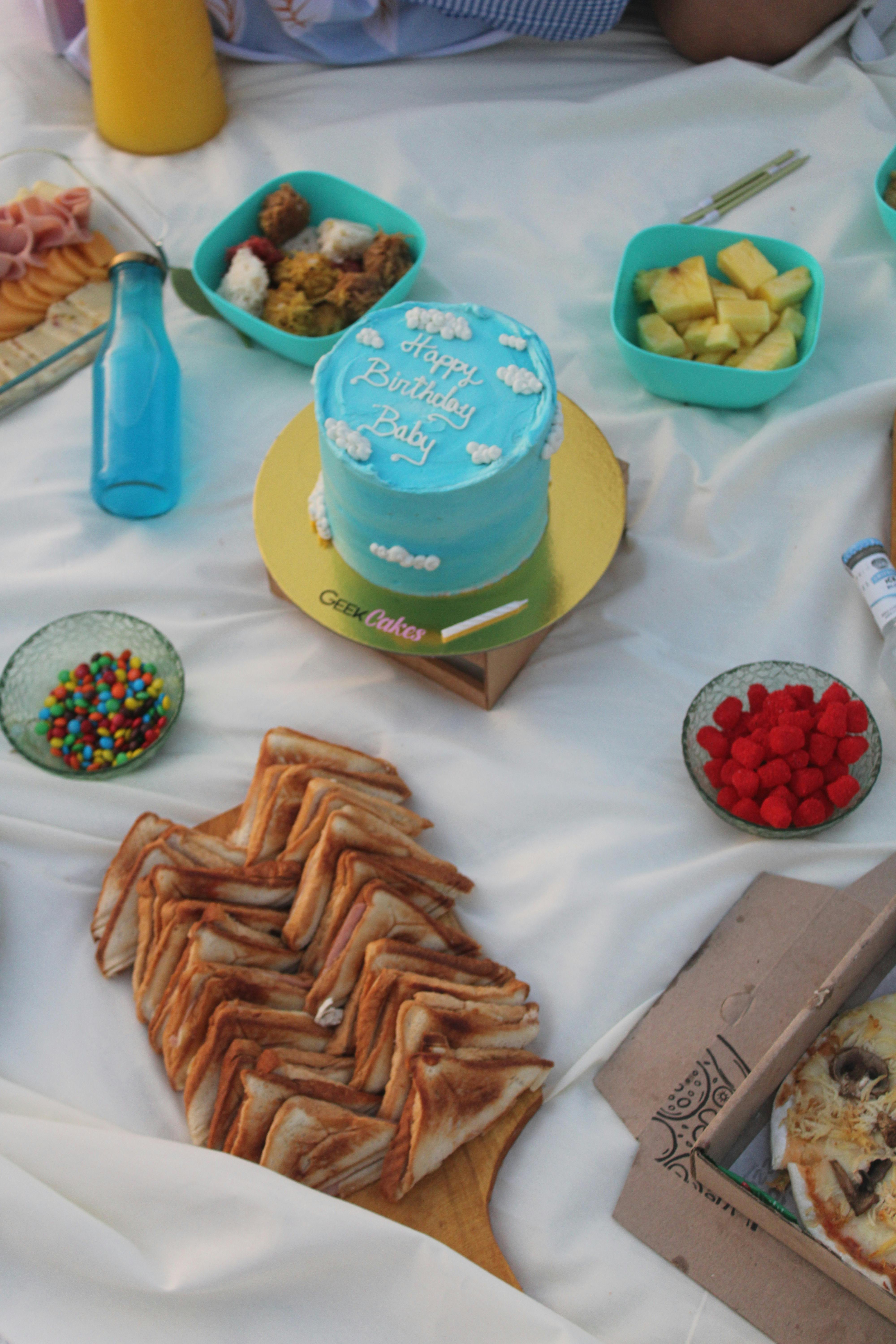 Birthday Cake and Toasts · Free Stock Photo
