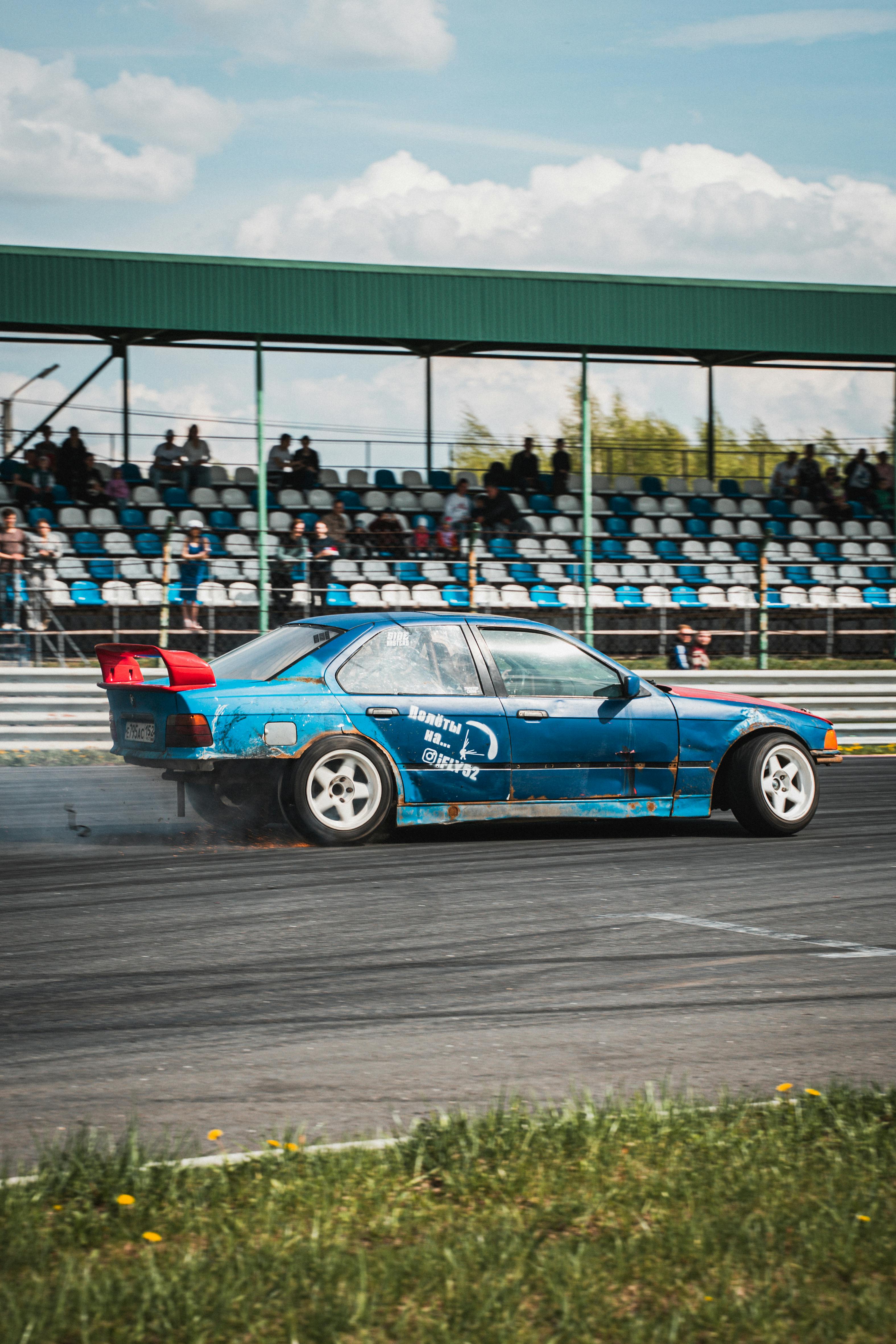 View of a Car Drifting at the Formula Drift Event in Long Beach ...