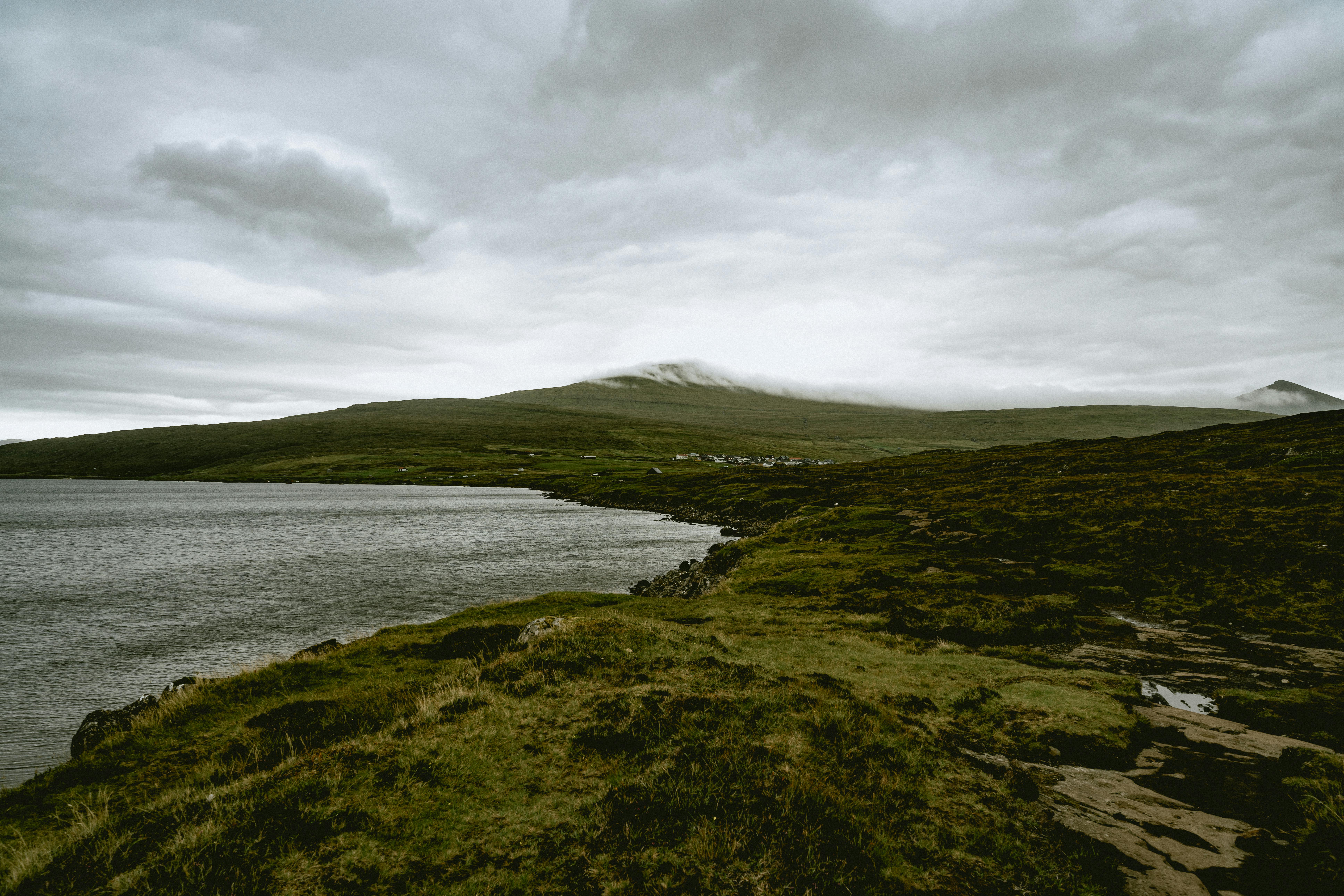 Cloudy Sky over Hill on Horizon · Free Stock Photo