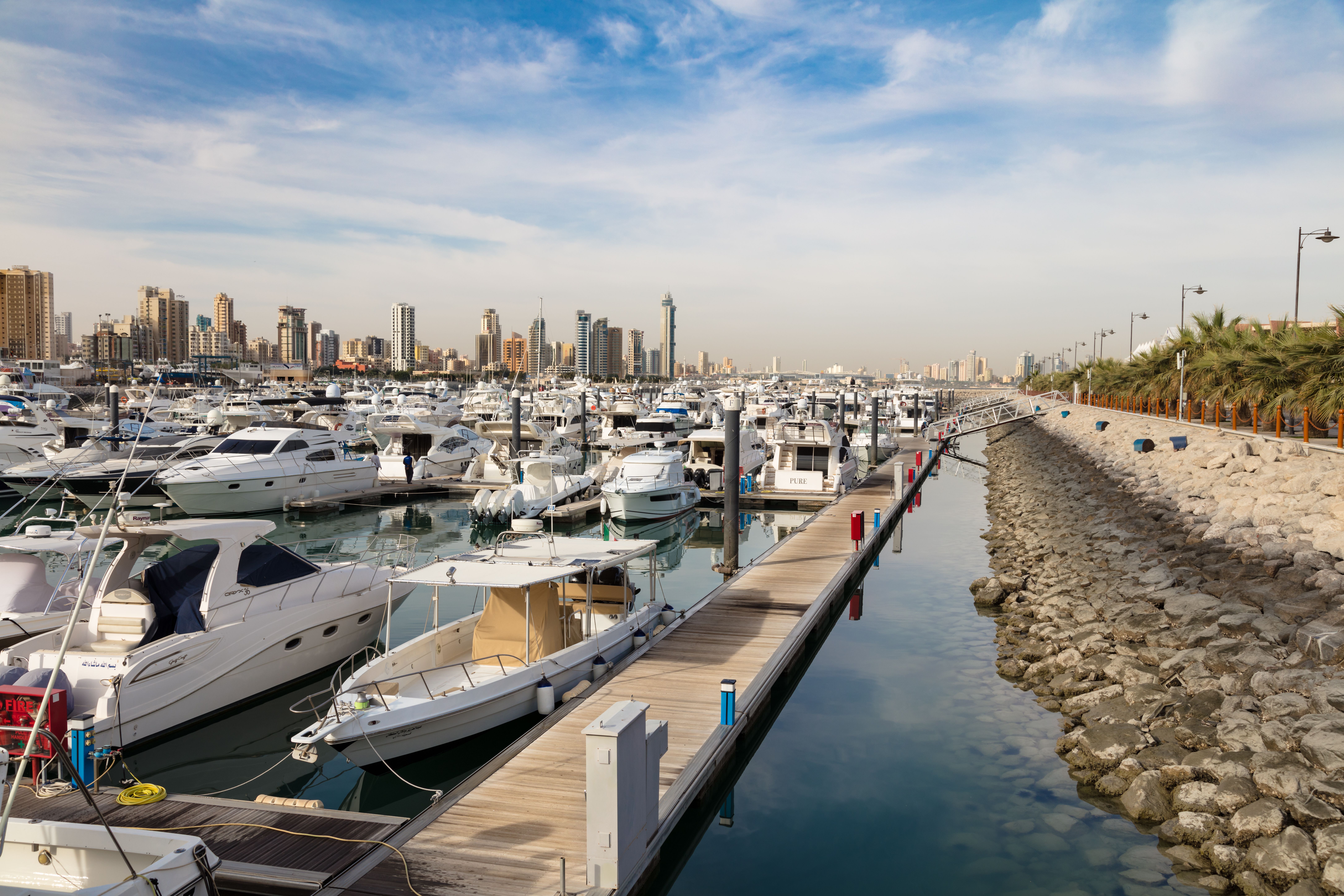 View of the Marina and Skyscrapers in Kuwait · Free Stock Photo