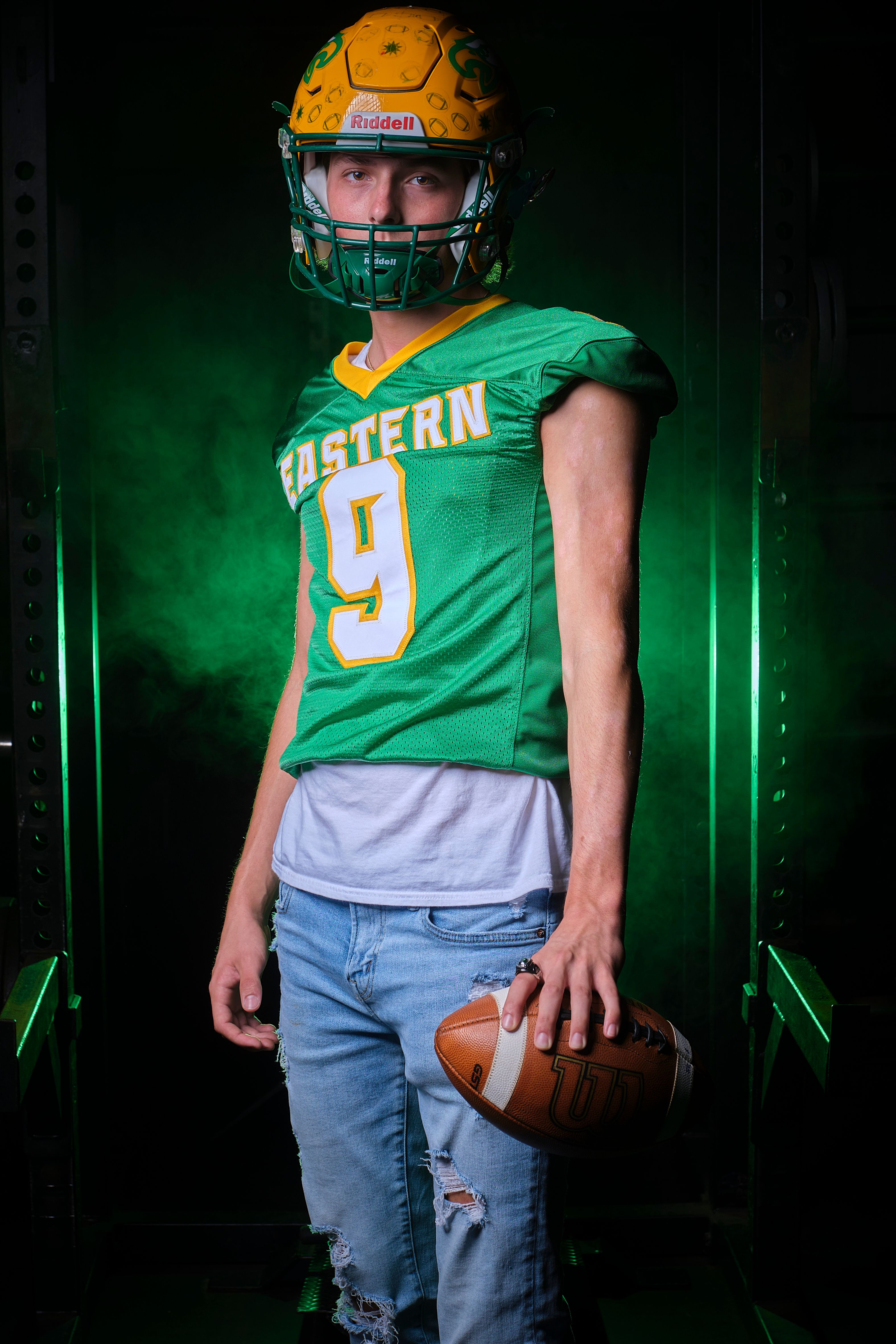 Boy Wearing a Football Uniform · Free Stock Photo