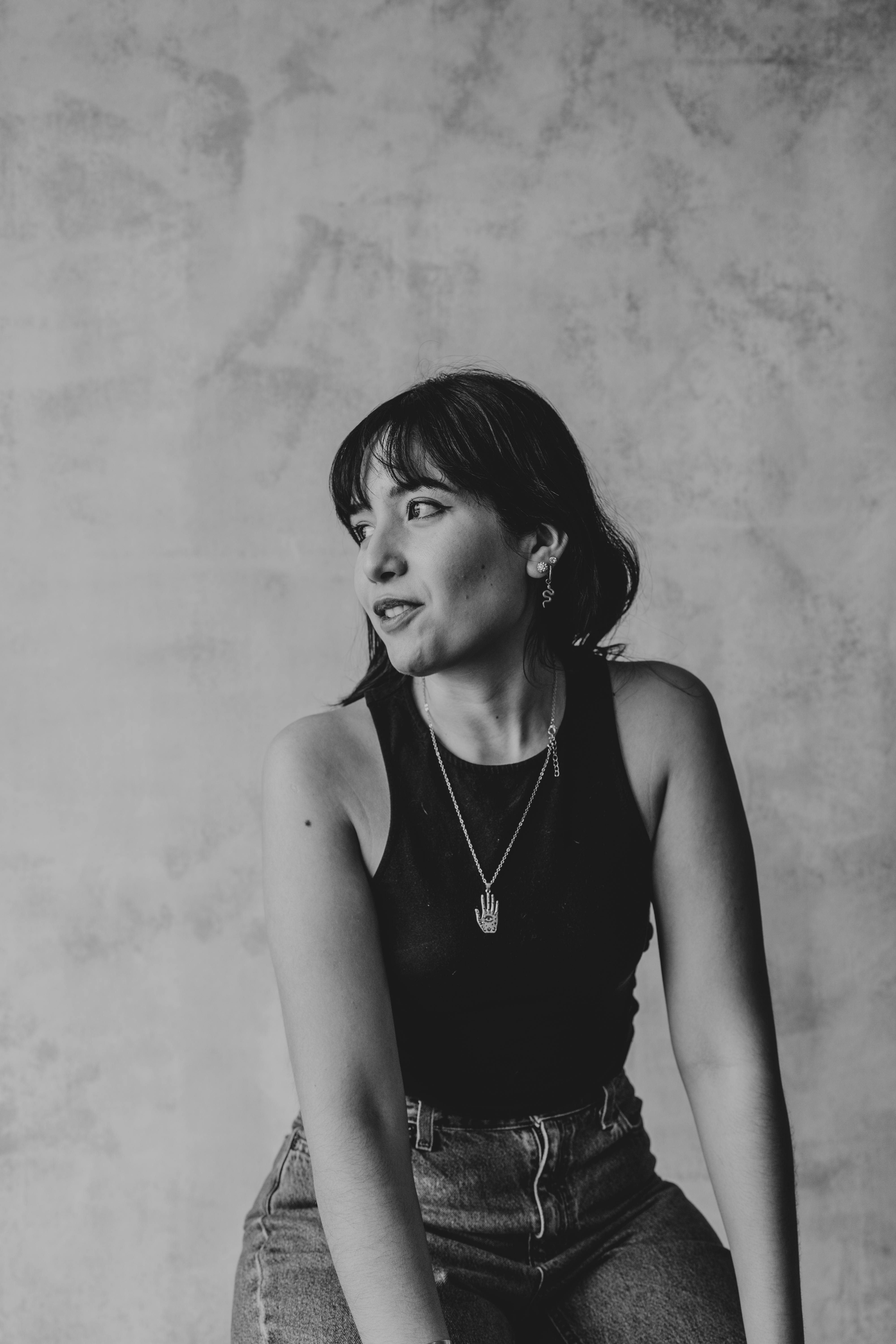 Model in Tank Top and Jeans · Free Stock Photo