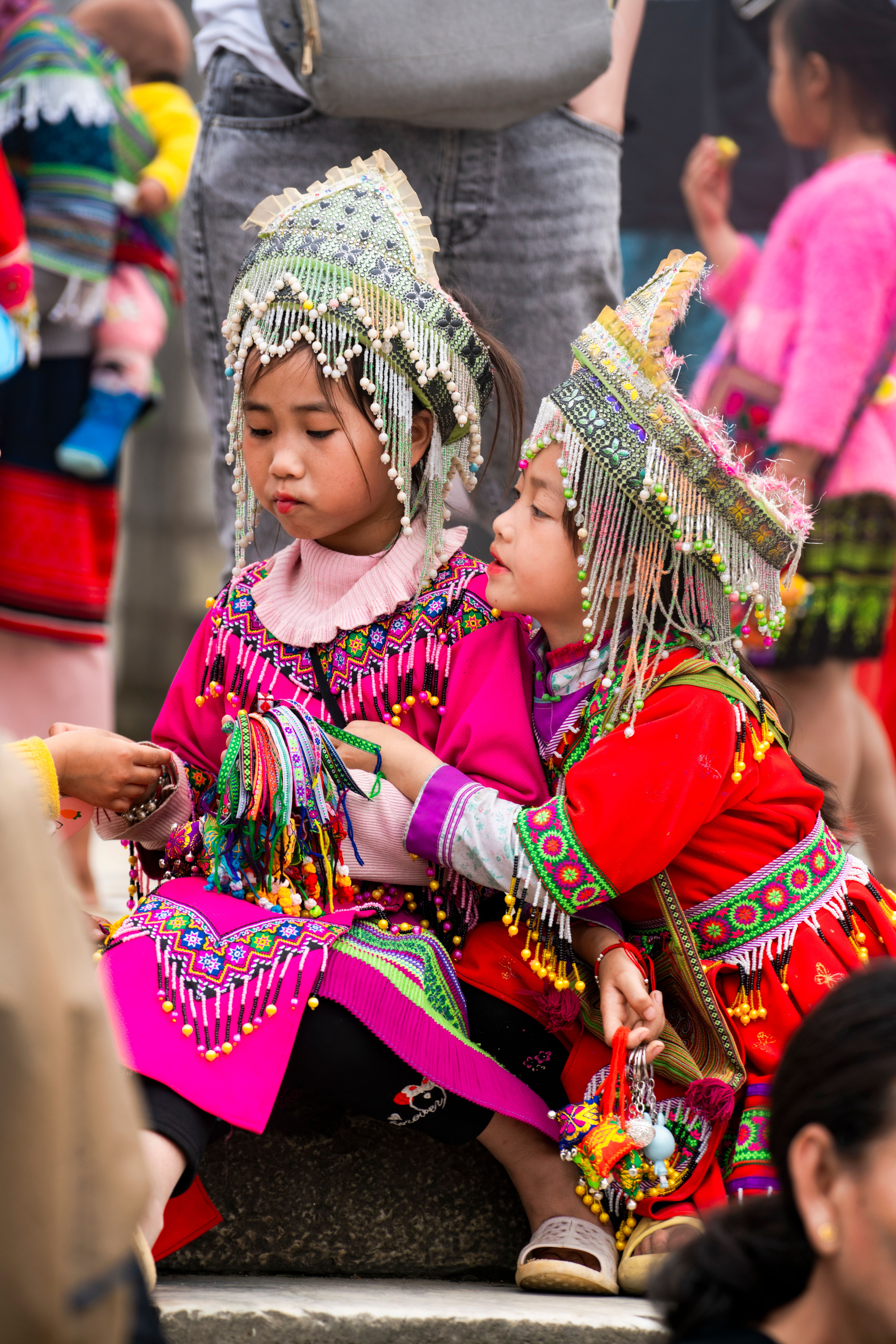 People Wearing Traditional Costumes at a Ceremony · Free Stock Photo
