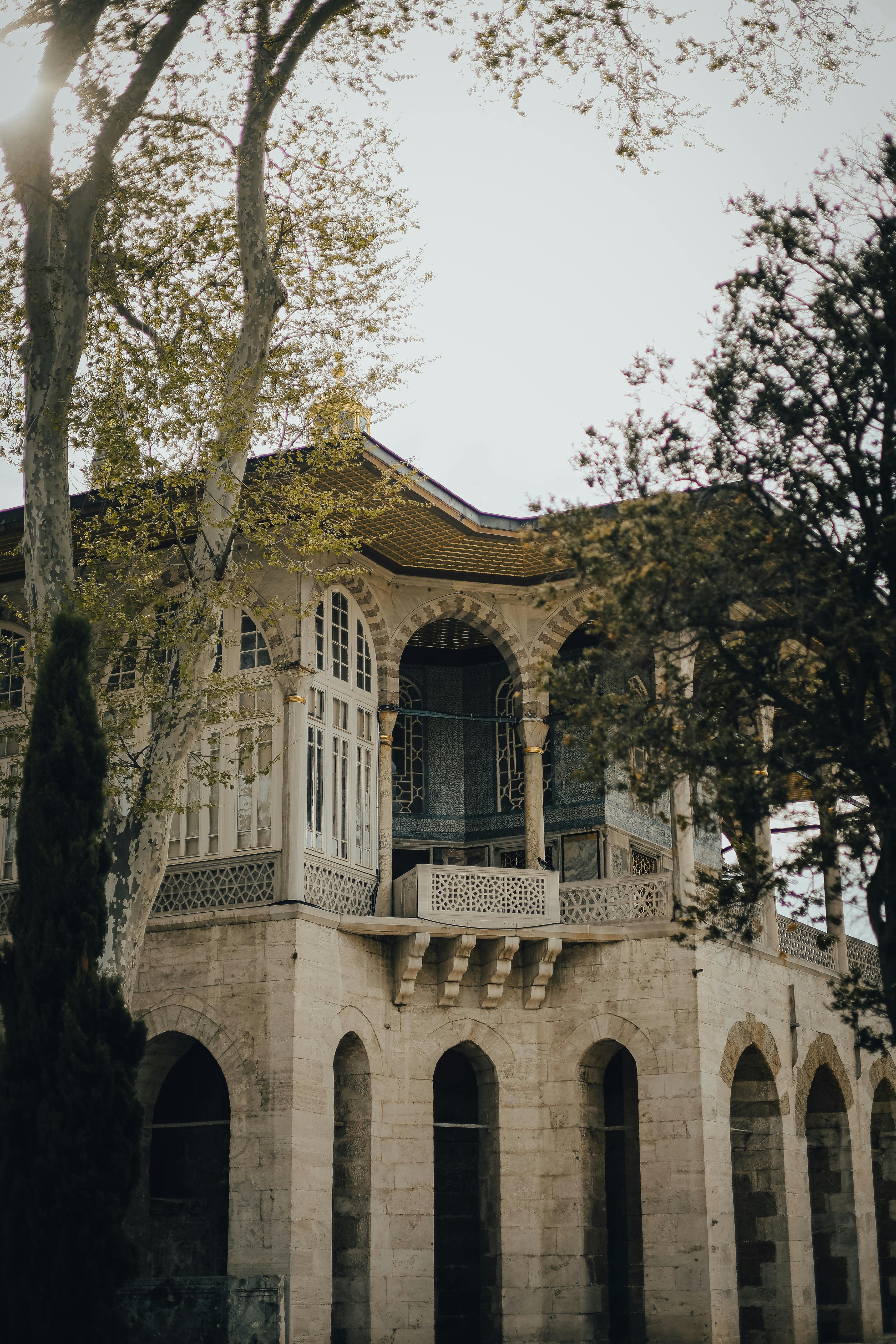Foto de stock gratuita sobre adornado, arboles, arcos, balcón, balcones ...