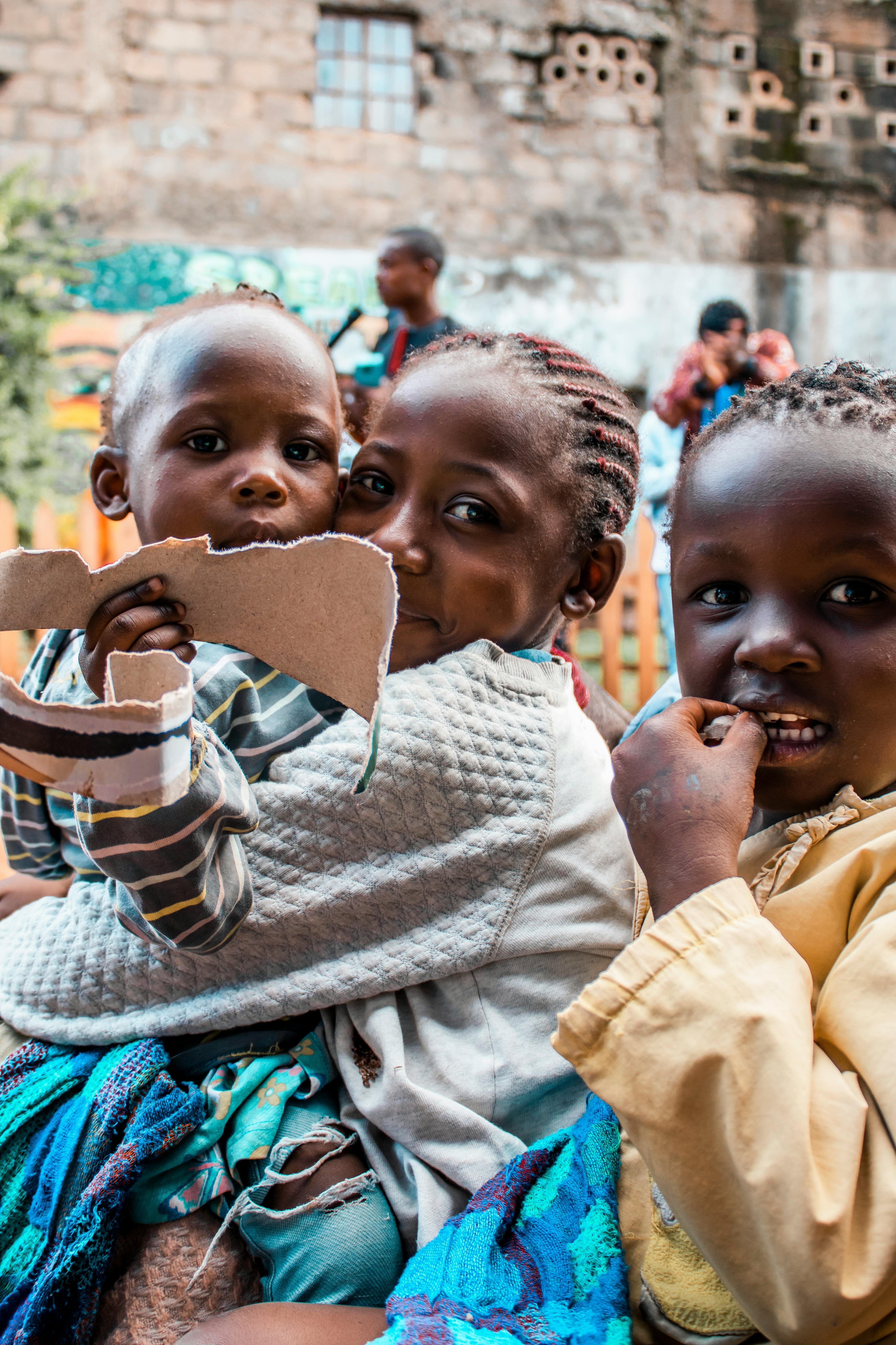 Portrait of Mother with Children · Free Stock Photo