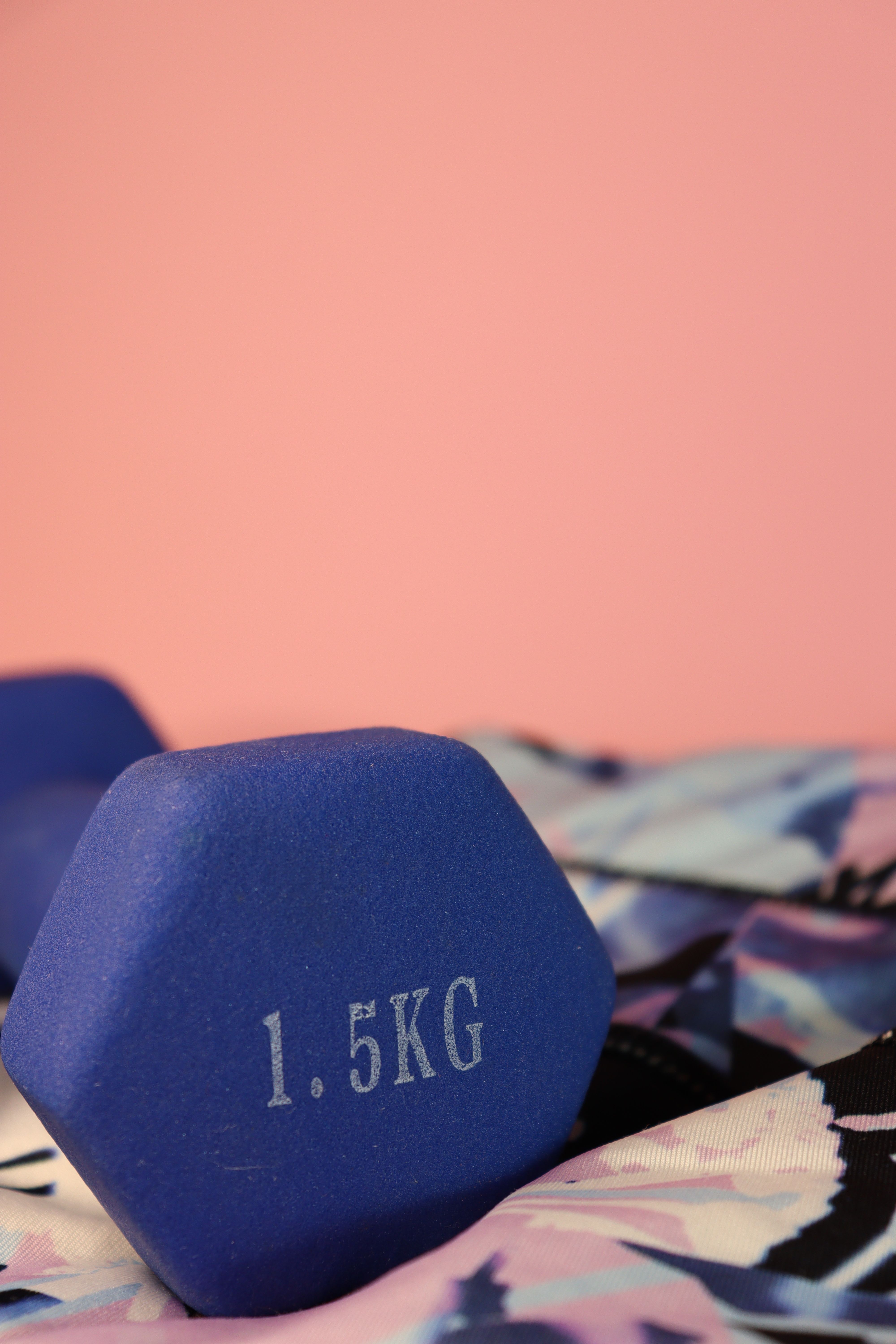 Small Blue One and a Half Kilo Dumbbell · Free Stock Photo