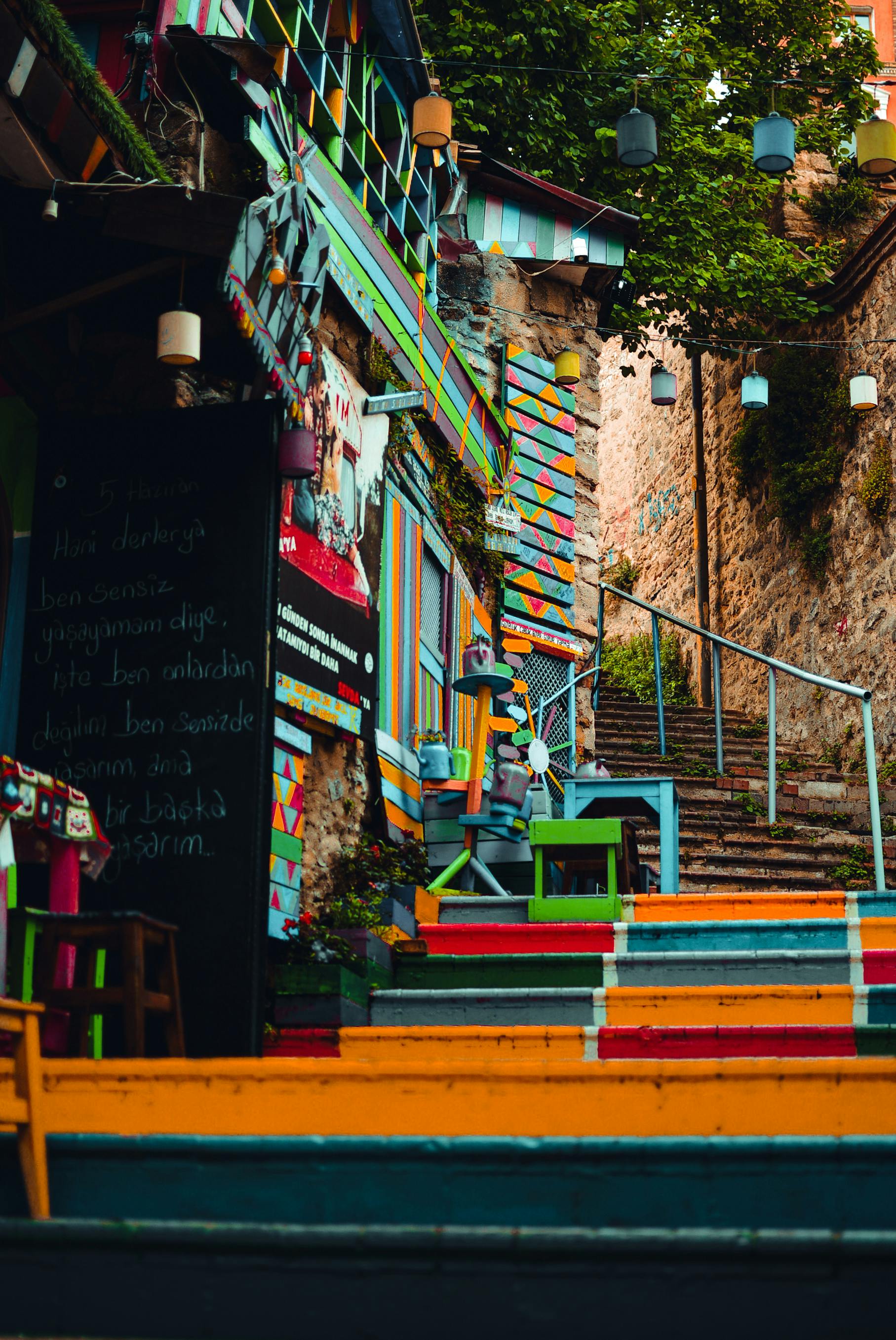 Colorful Stairs in Balat in Istanbul · Free Stock Photo