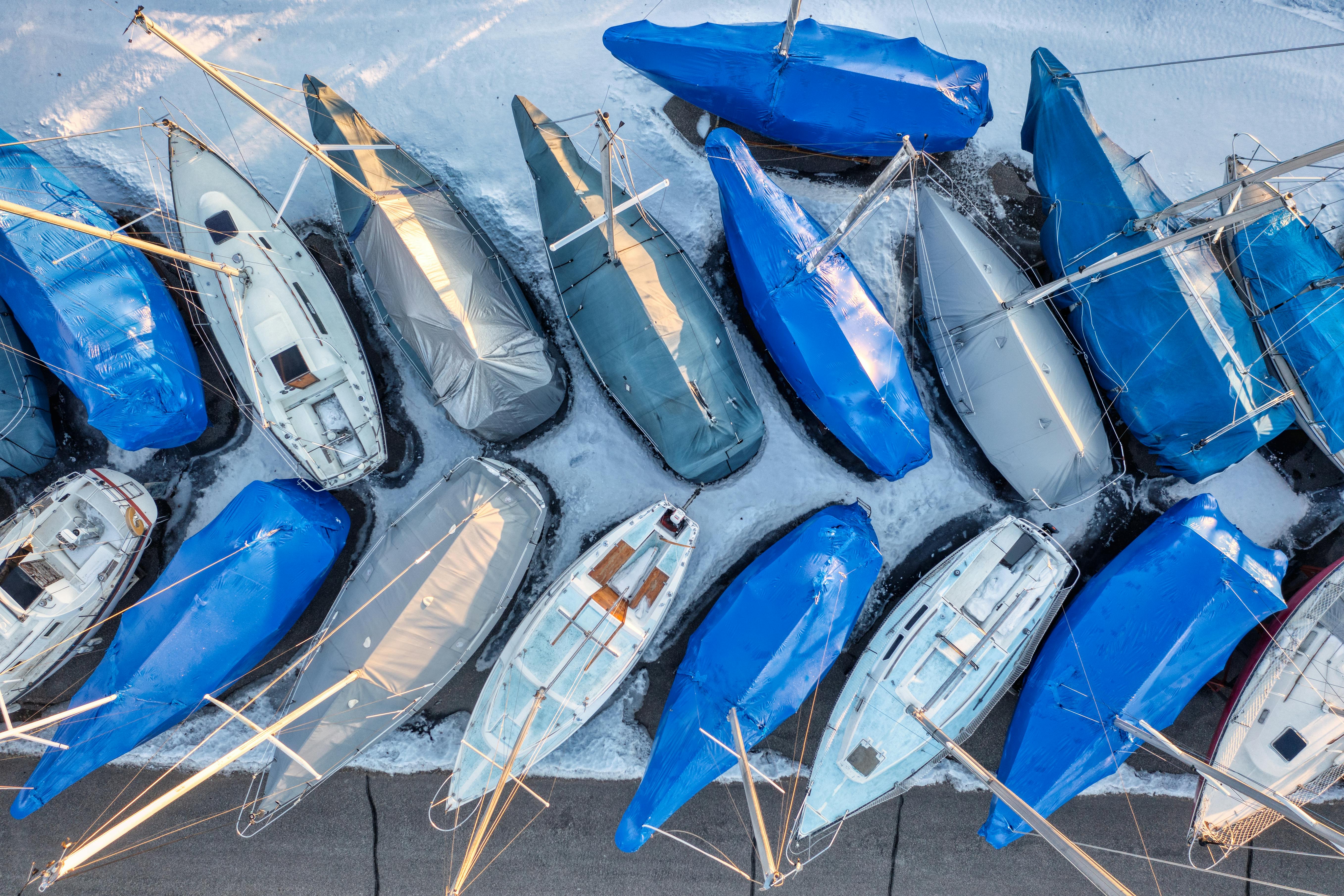 Sailboats in Winter · Free Stock Photo