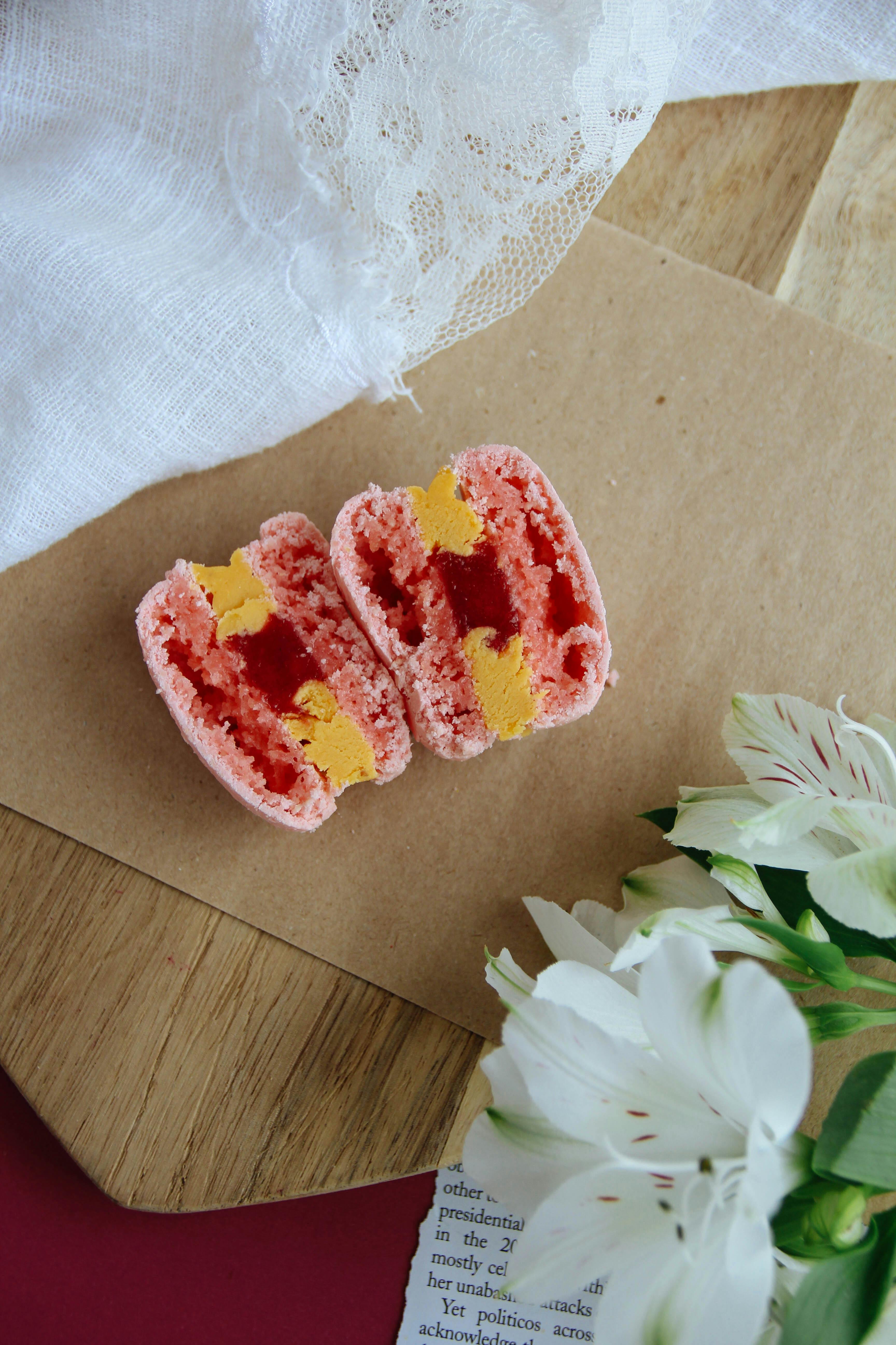 Colorful Cake Cut in Two · Free Stock Photo