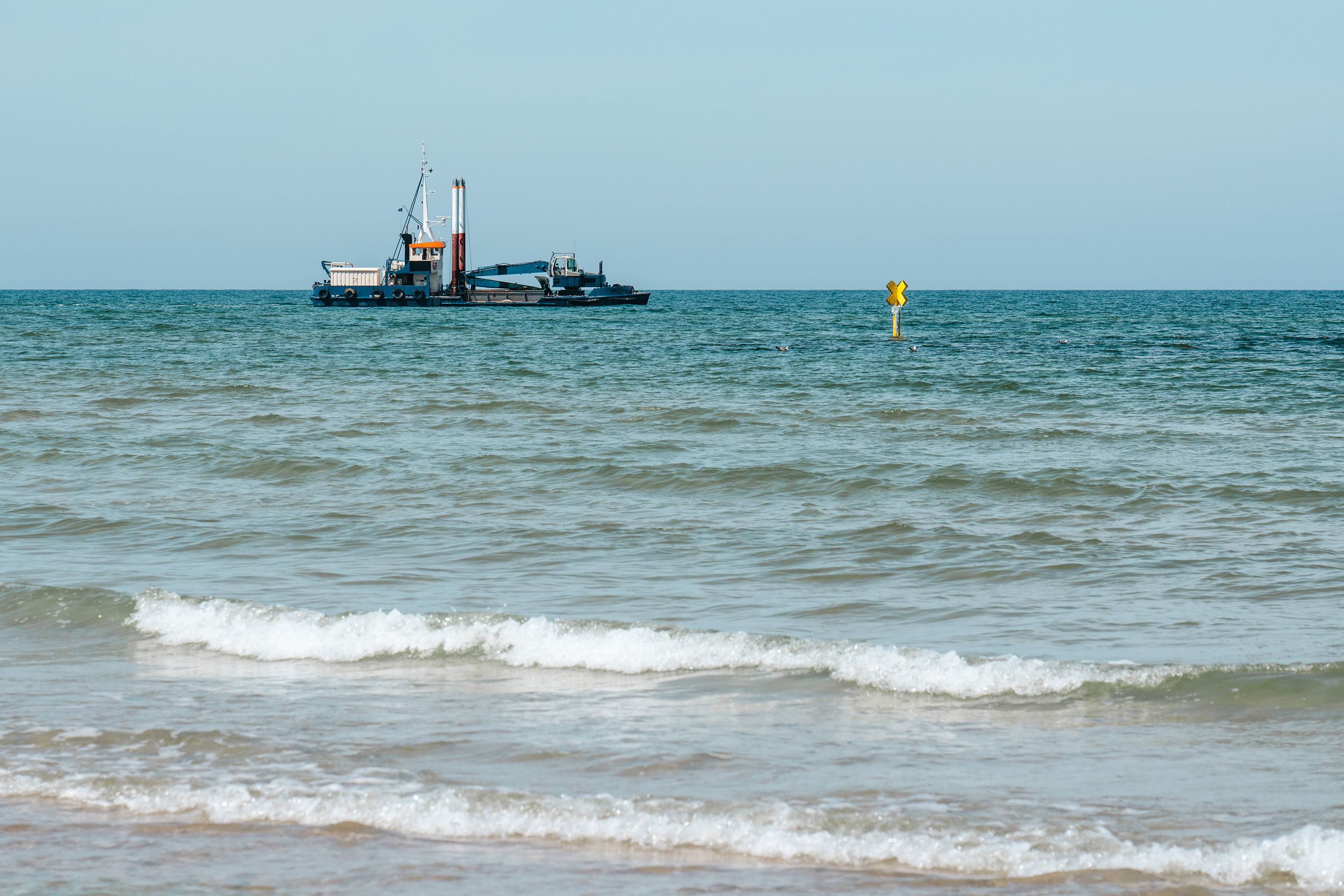 Ship Excavator on Sea · Free Stock Photo