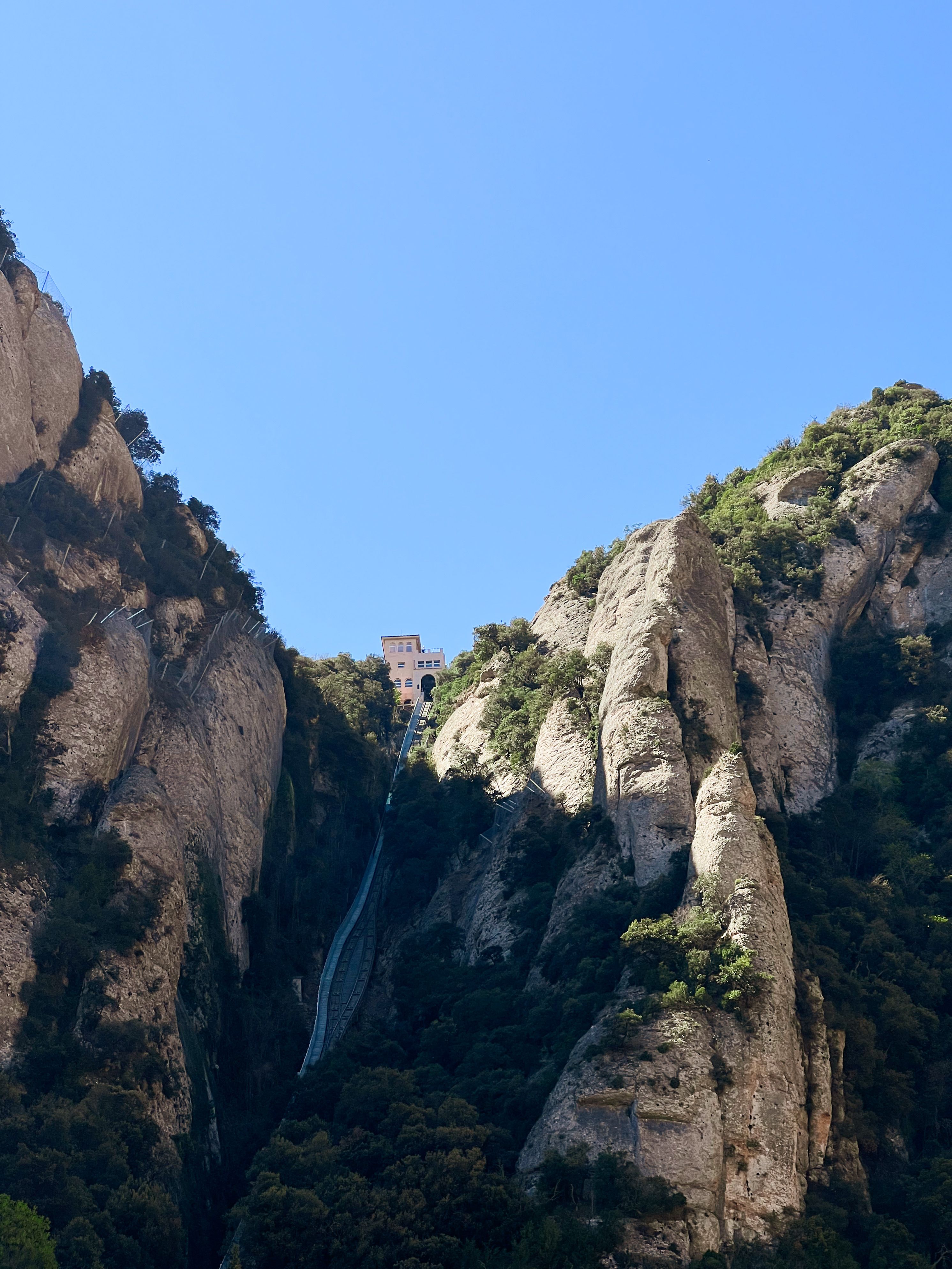Blue Sky and Clouds over Montserrat Mountain · Free Stock Photo