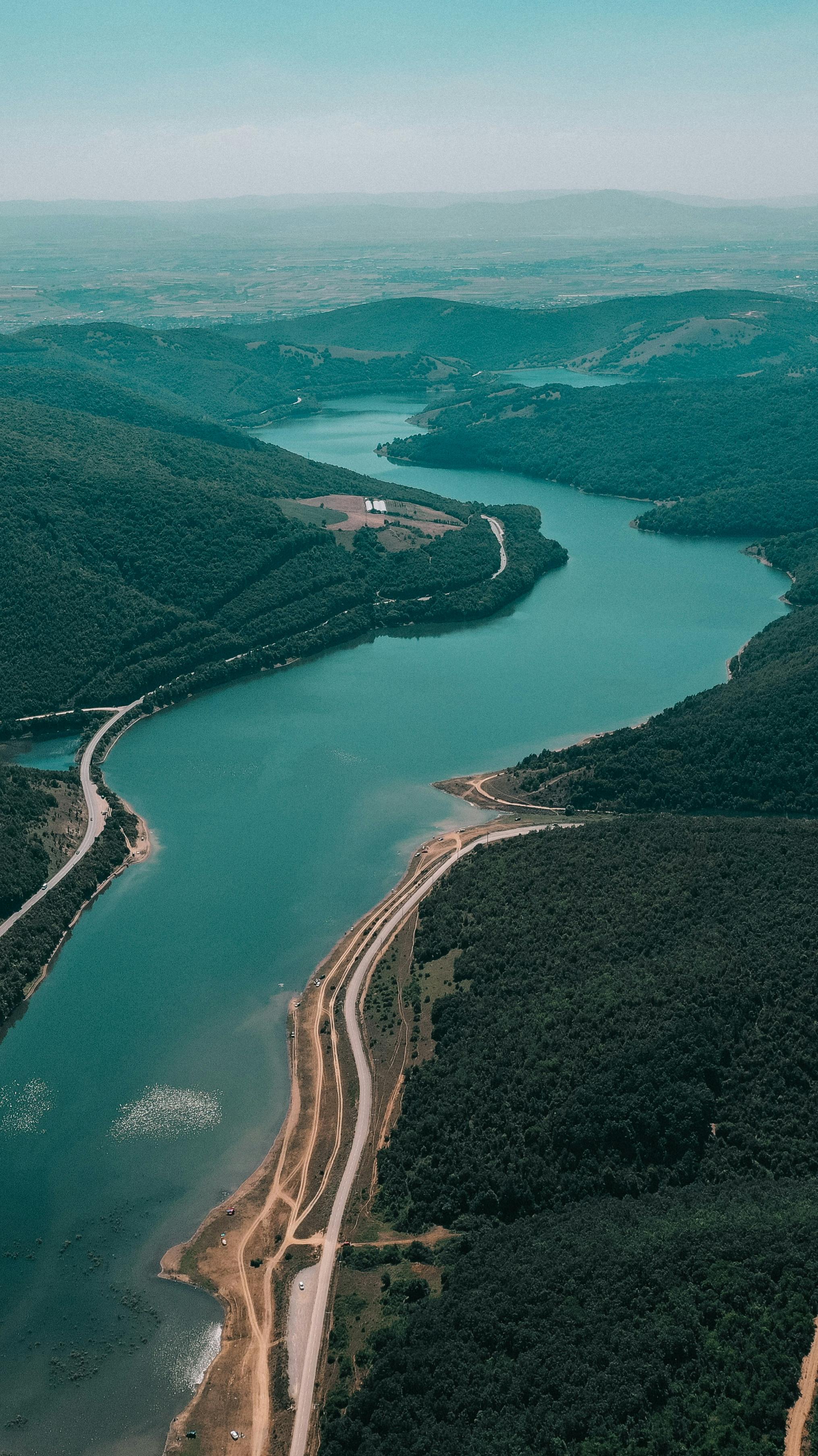 Drone Shot of River · Free Stock Photo