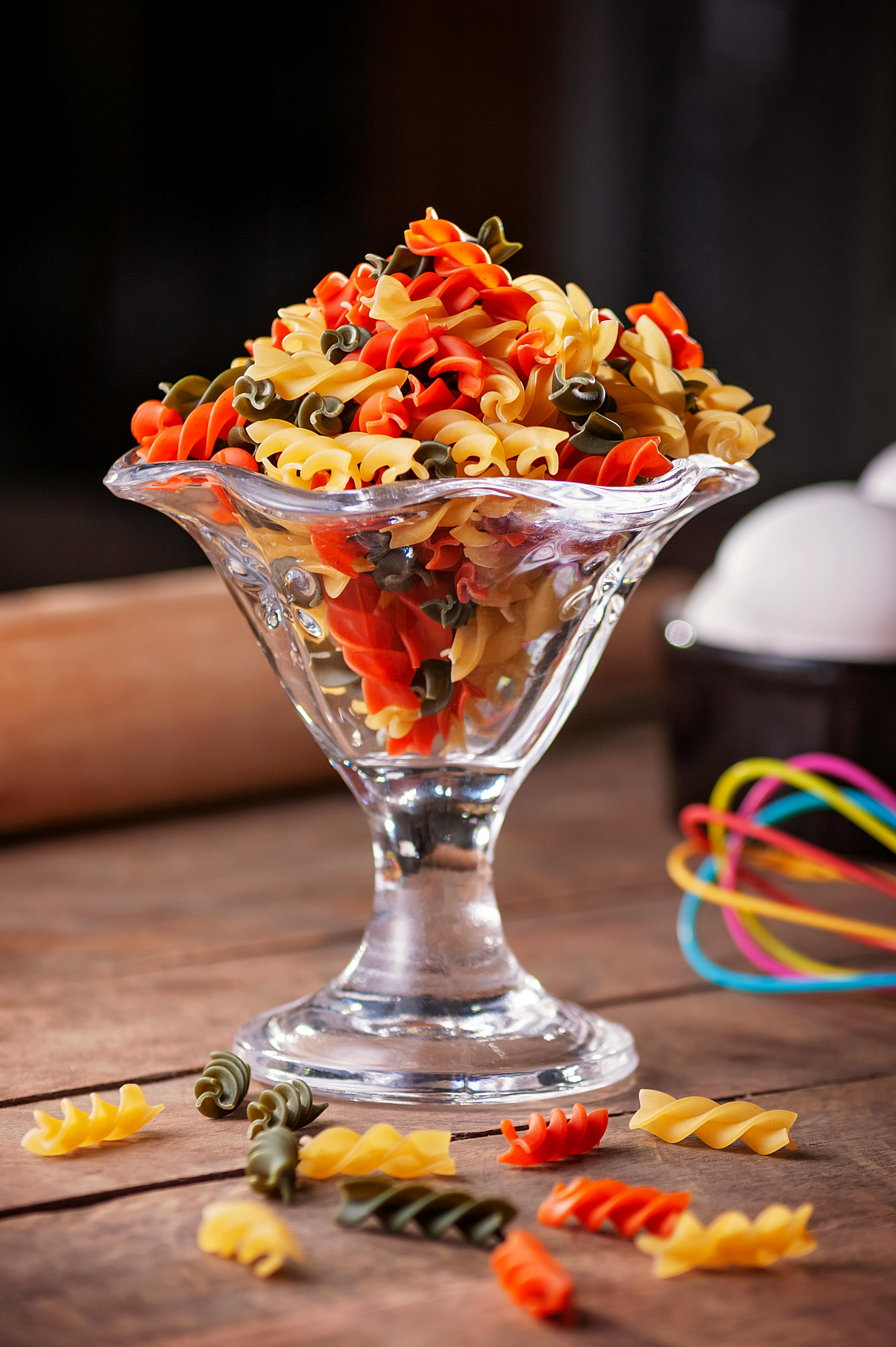 Colorful Fusilli Pasta · Free Stock Photo