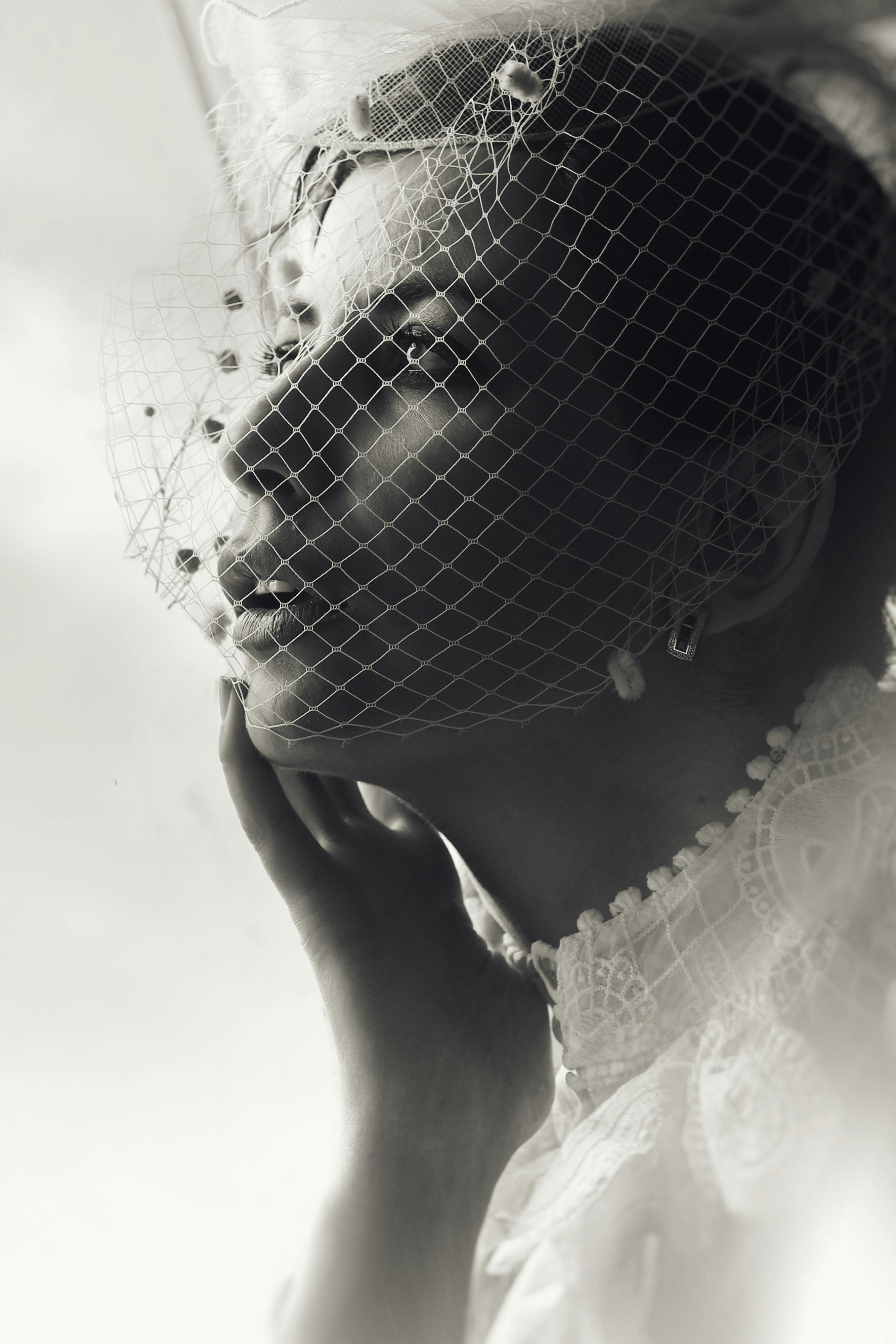 Woman in Underwear and Wedding Veil · Free Stock Photo