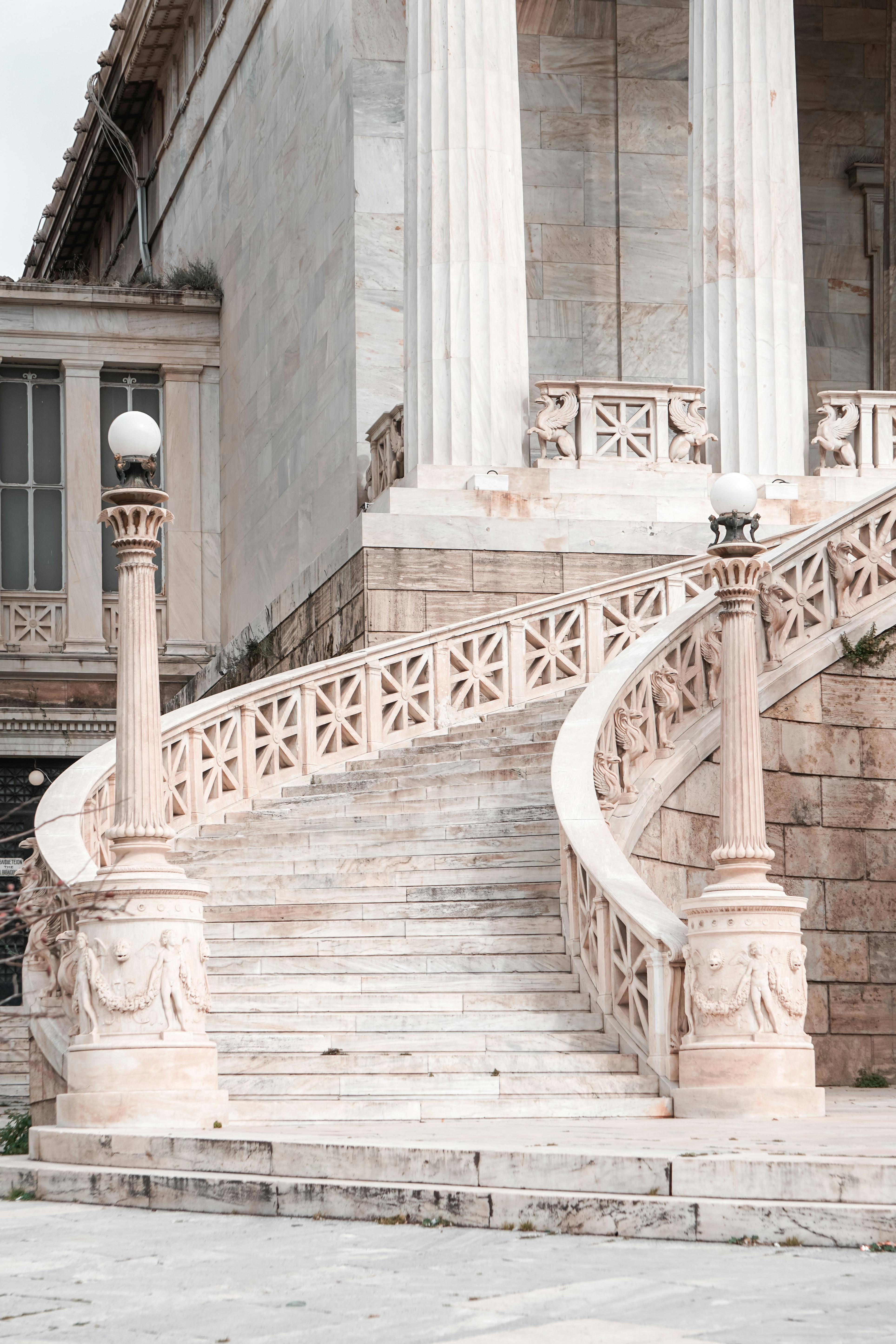 Stairs to Building with Columns · Free Stock Photo