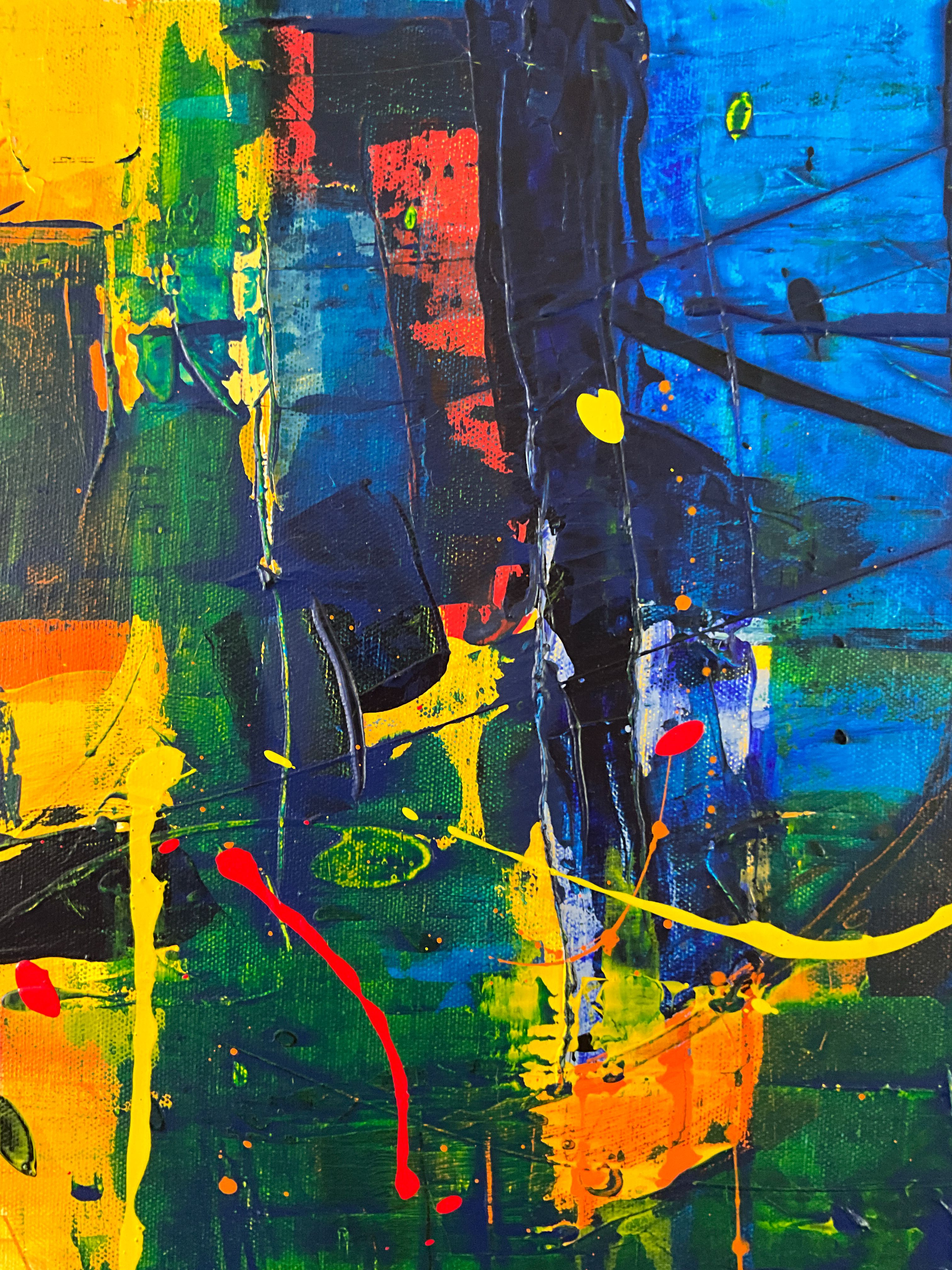 Close Up Photo of an Abstract Painting · Free Stock Photo
