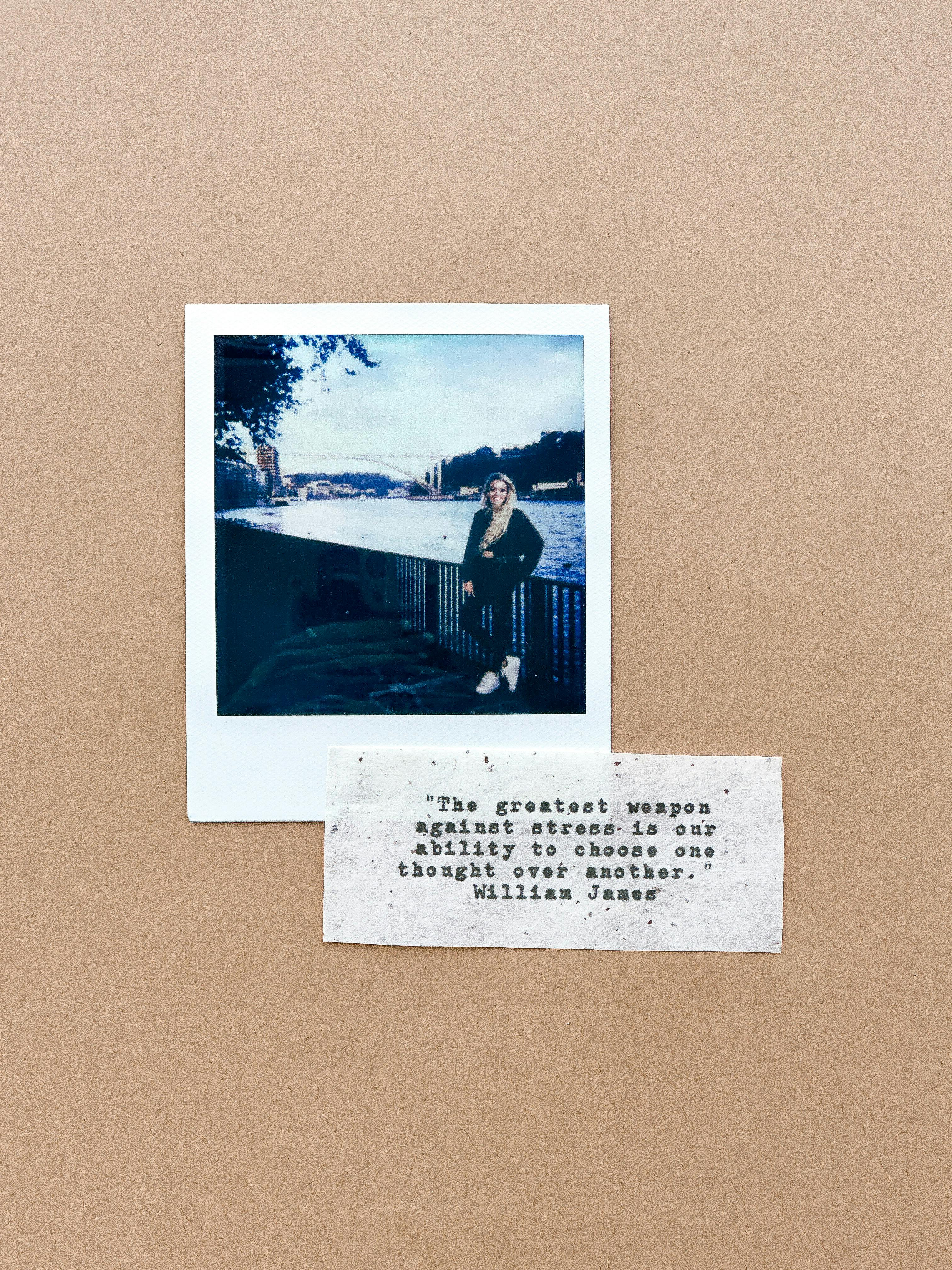 A polaroid photo with a quote on it · Free Stock Photo