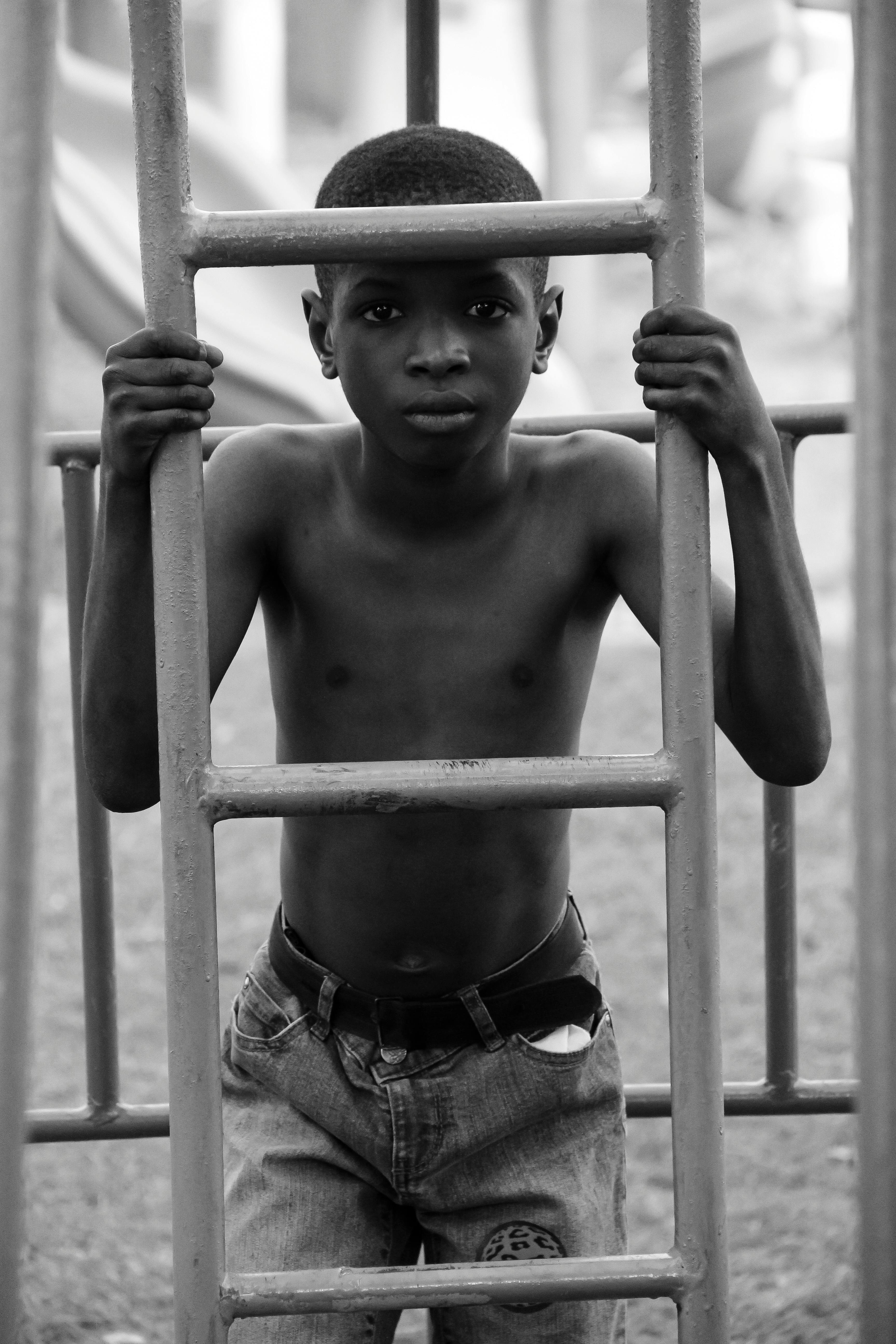 Boy on Ladder · Free Stock Photo