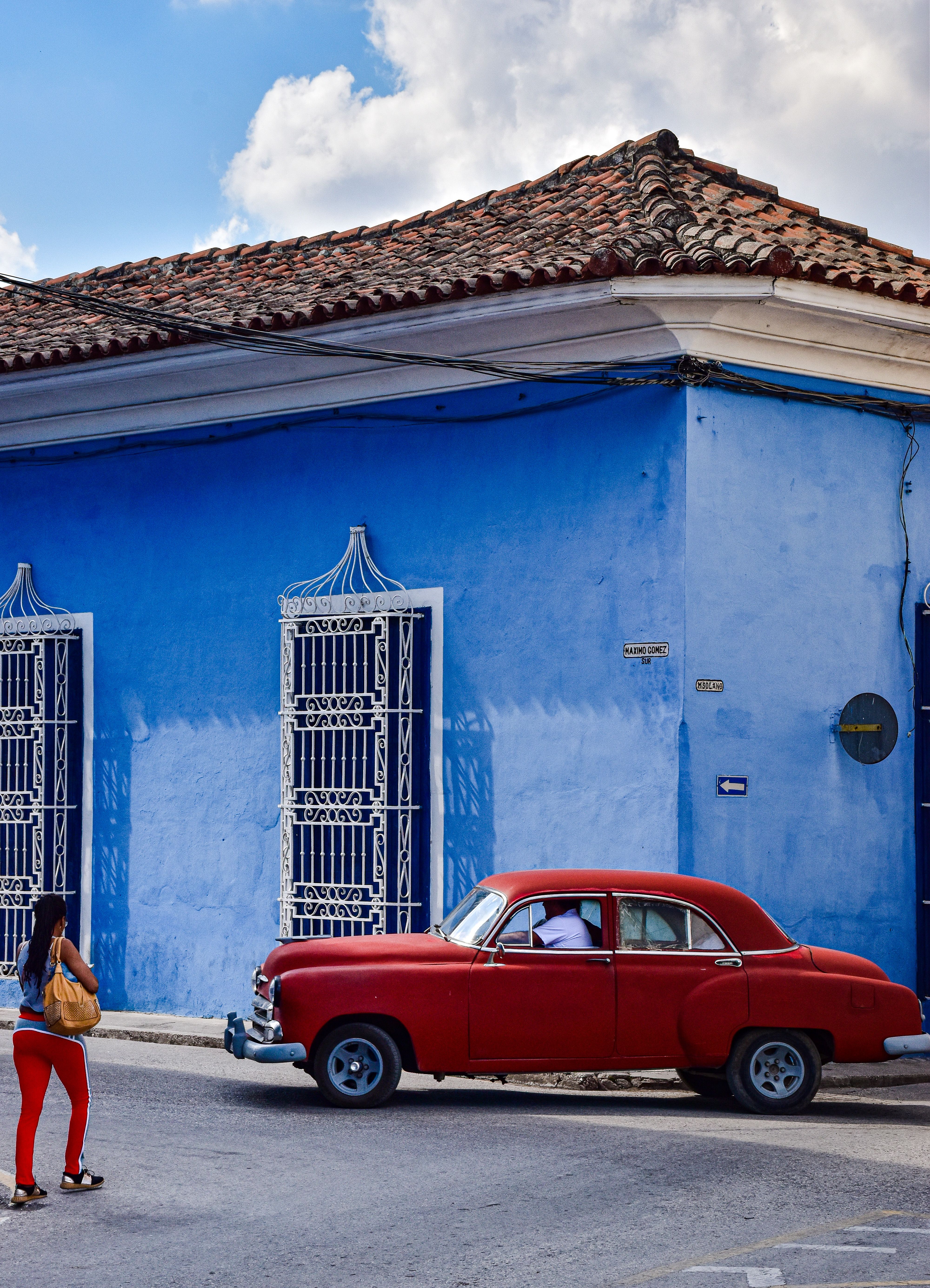Vintage Red Car on Street · Free Stock Photo