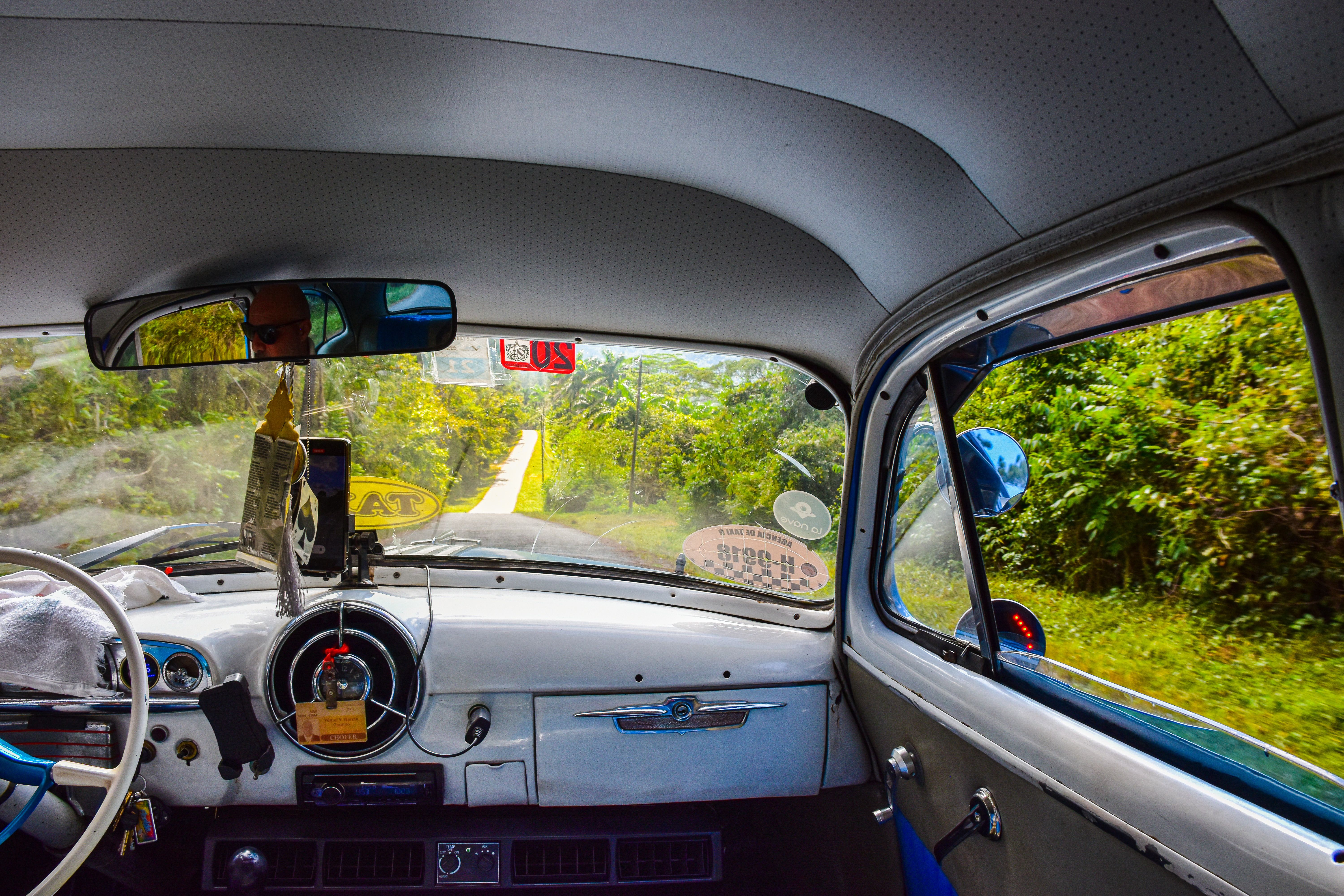 Interior of Vintage Taxi · Free Stock Photo