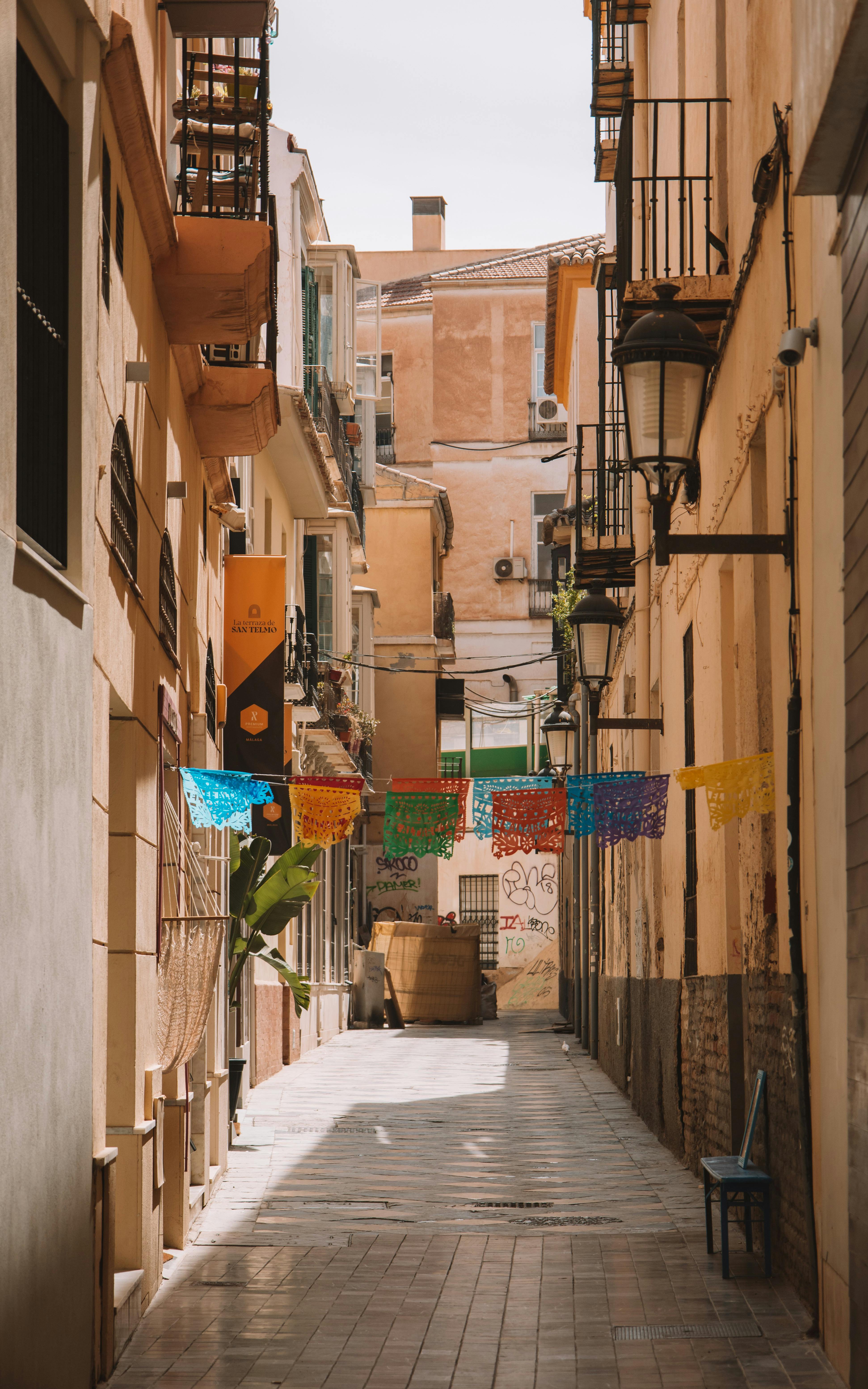 Photo of an Alley in an Old Town · Free Stock Photo