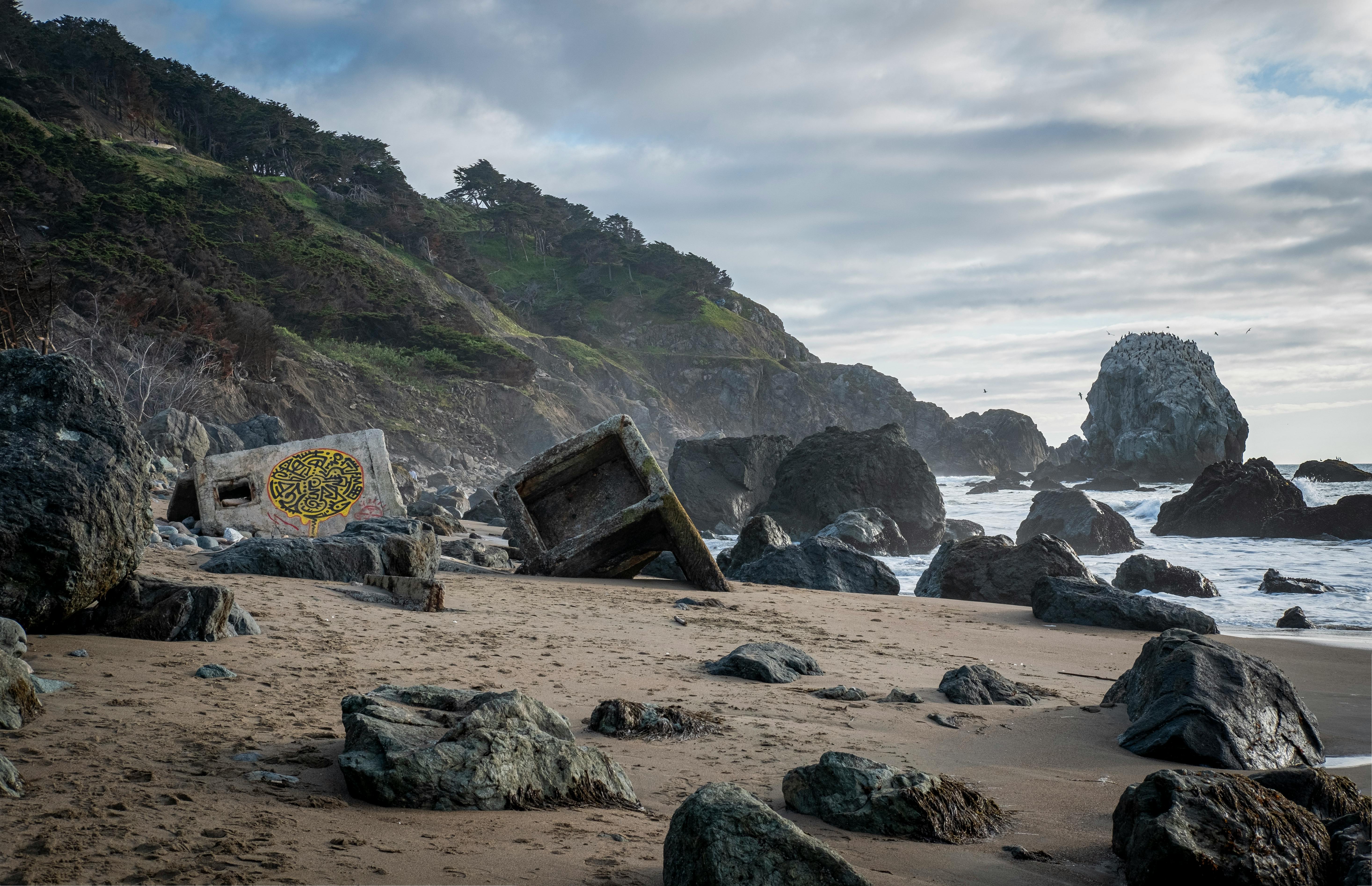 Stone Decay on Beach with Rocks · Free Stock Photo