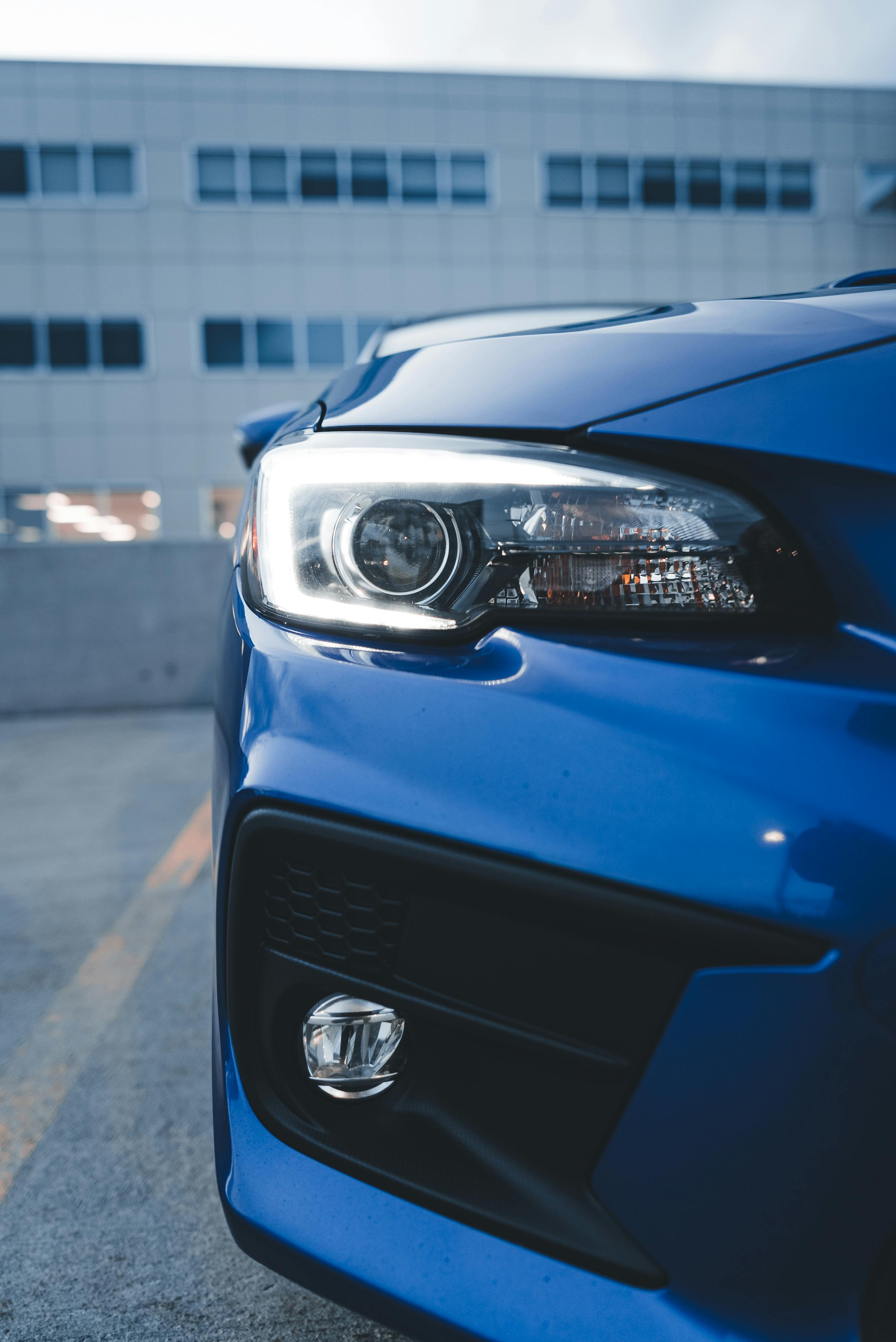 Tuned Subaru Impreza on Parking Lot · Free Stock Photo