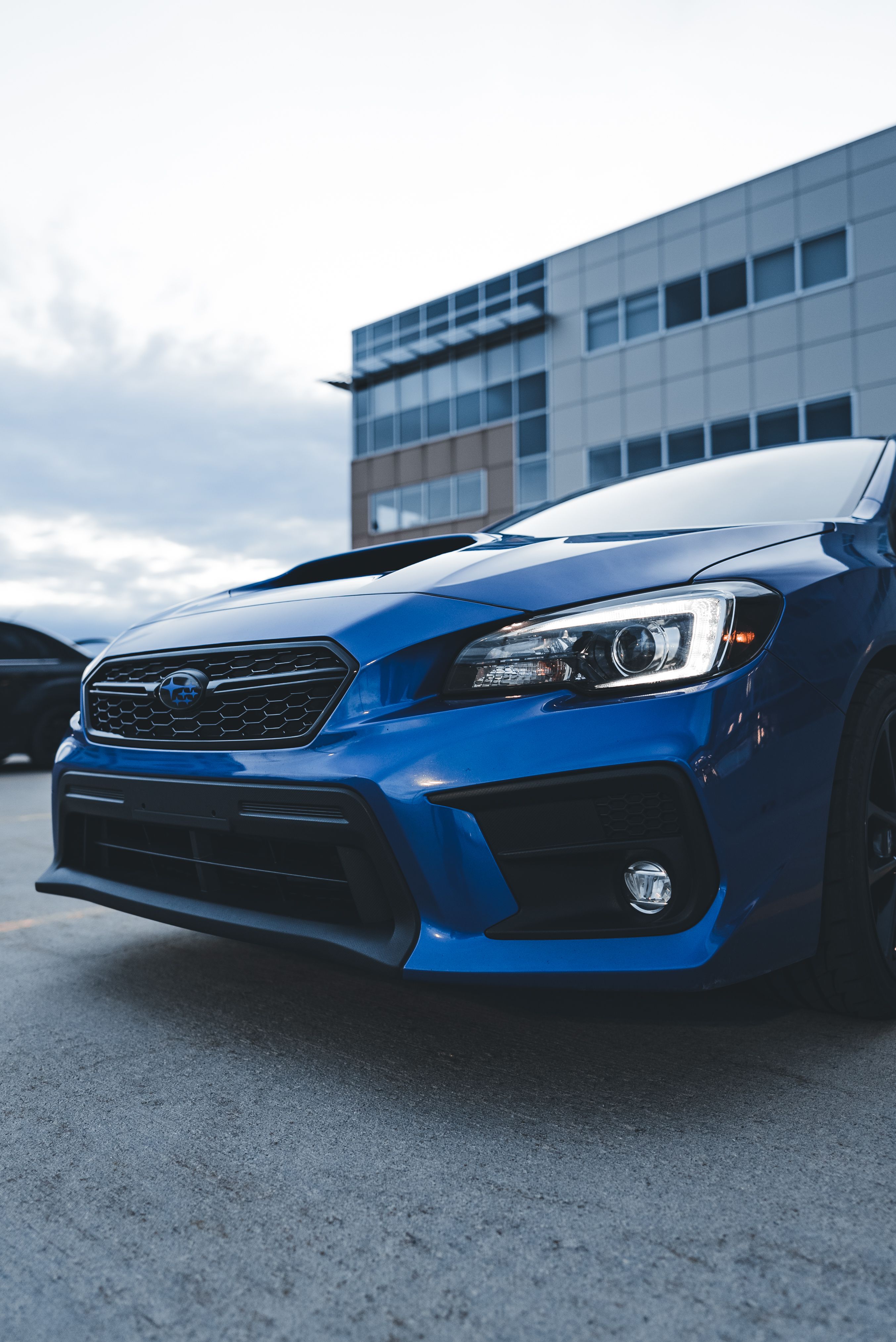 Front of Blue Subaru Impreza WRX · Free Stock Photo