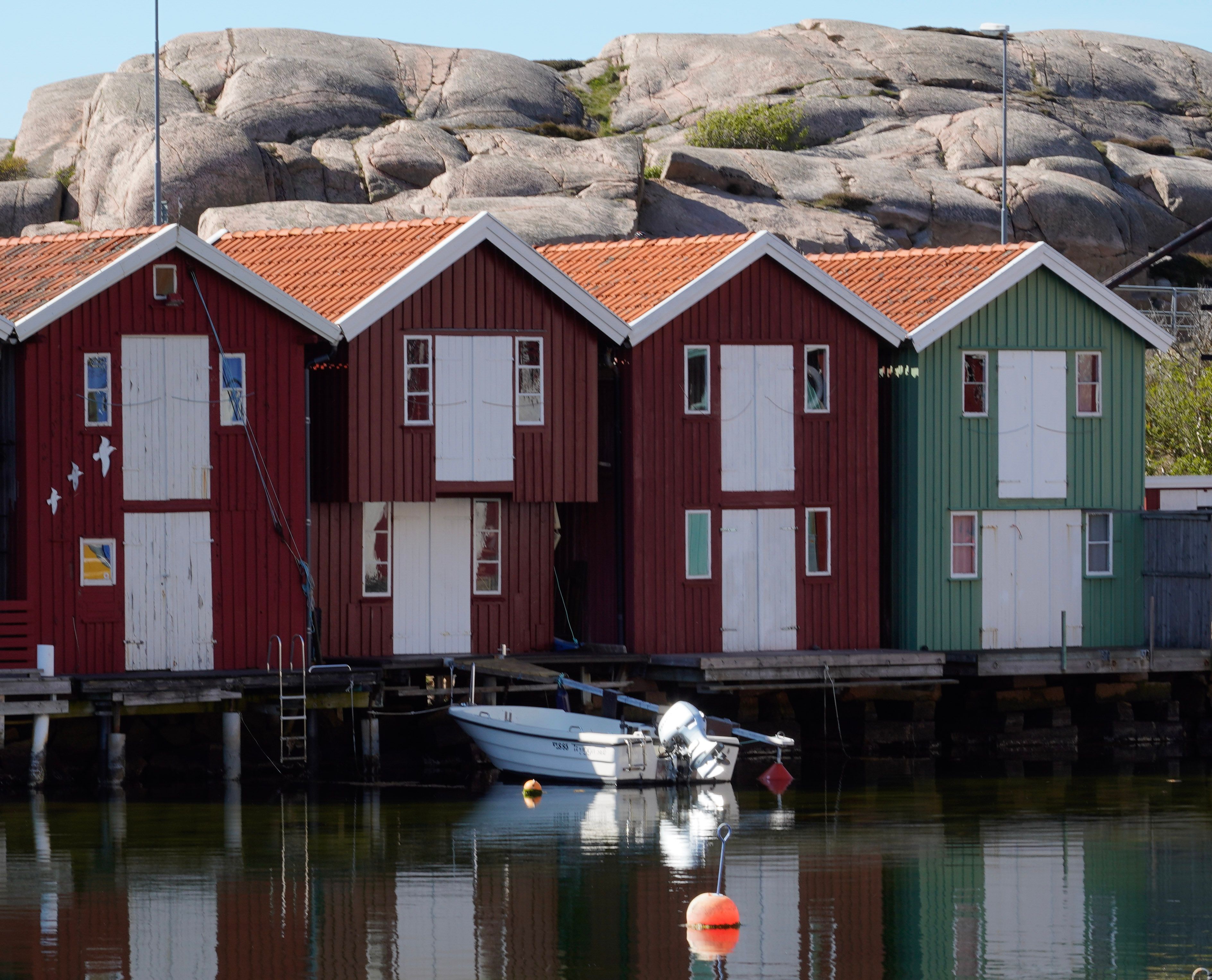 Colorful Houses on Shore in Sweden · Free Stock Photo