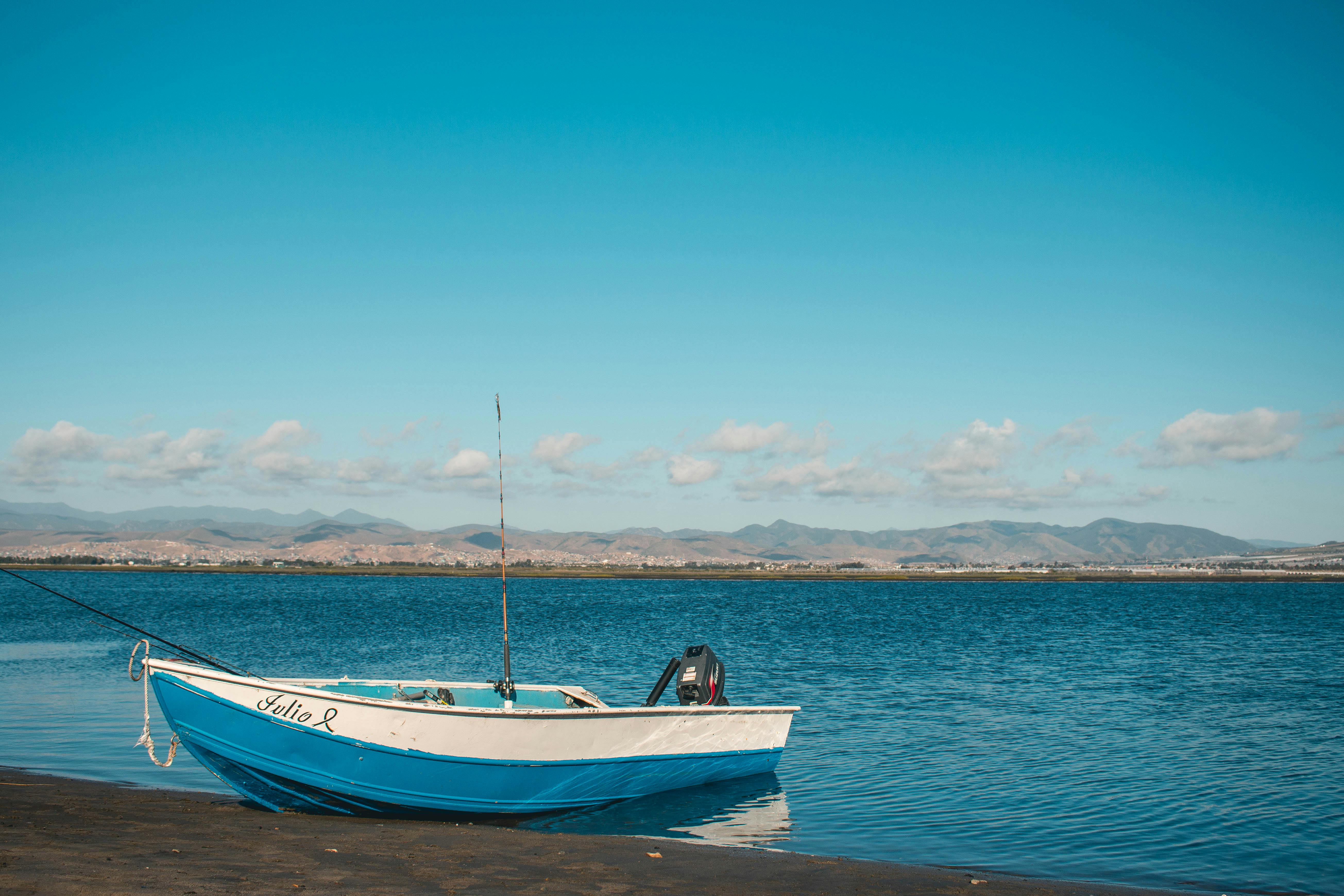 Back View of Moored Motorboat · Free Stock Photo