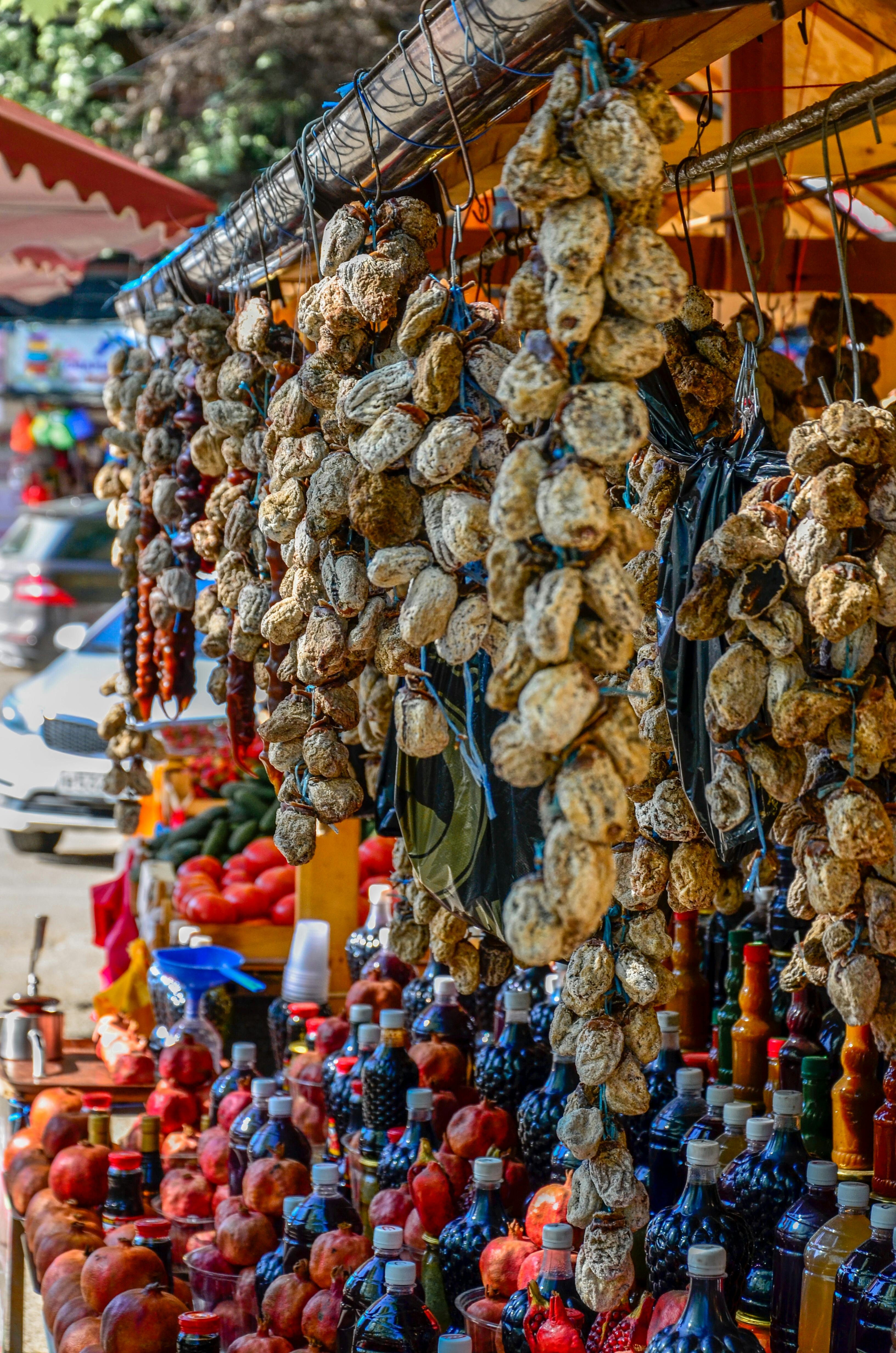 Colourful Food Stand at a Bazaar · Free Stock Photo