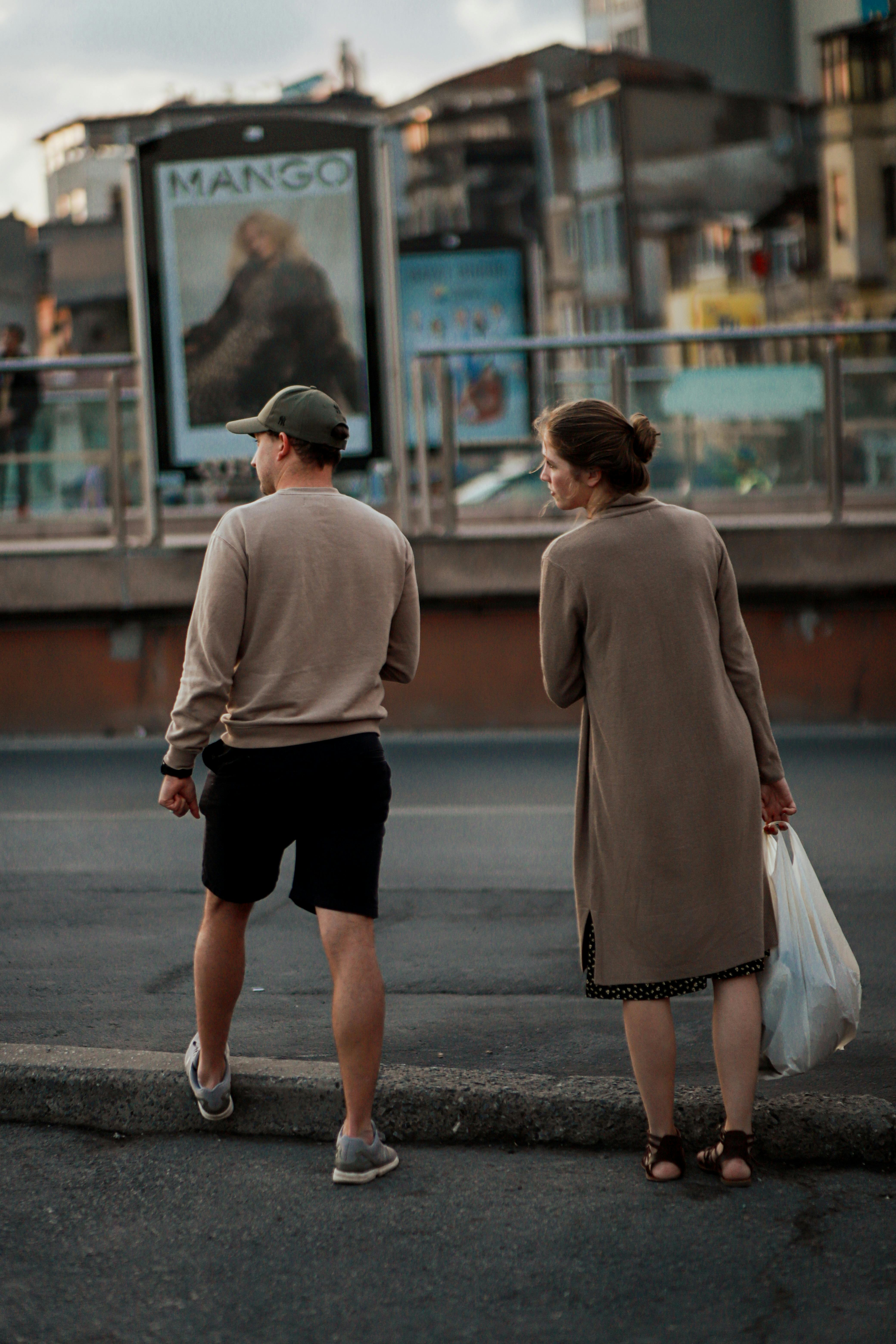 Muslim Couple Looking at City From a Terrace · Free Stock Photo